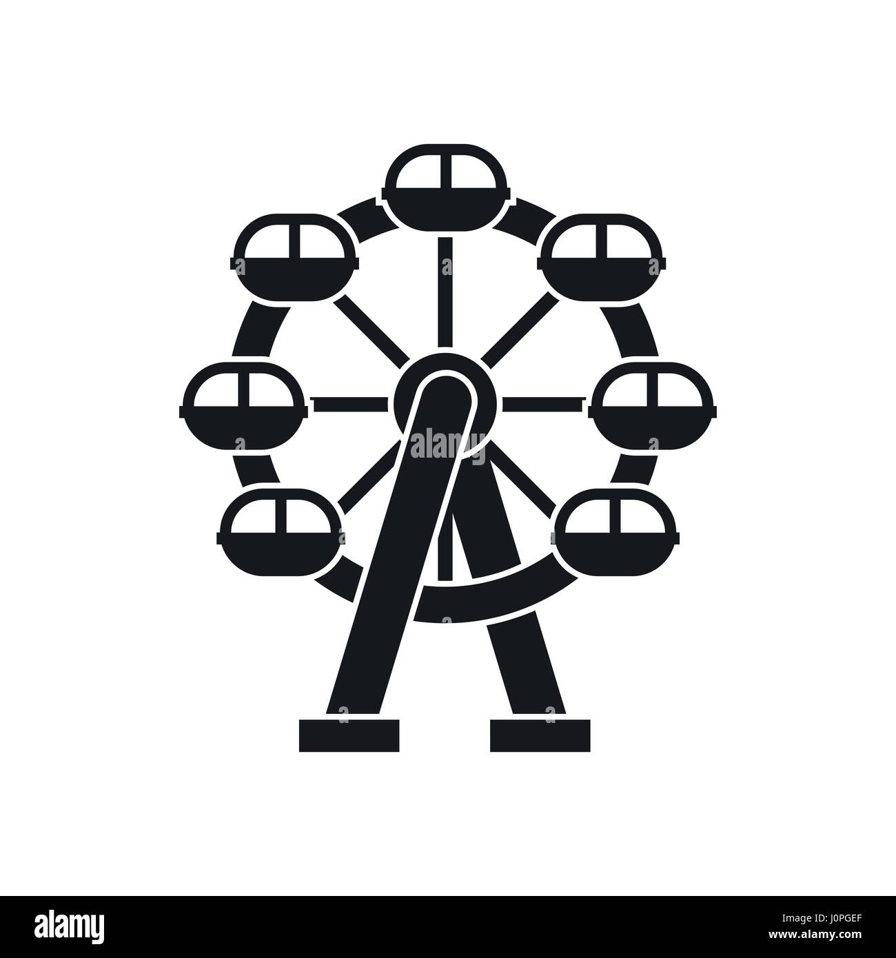 Ferris wheel icon, simple style Stock Vector Image & Art - Alamy