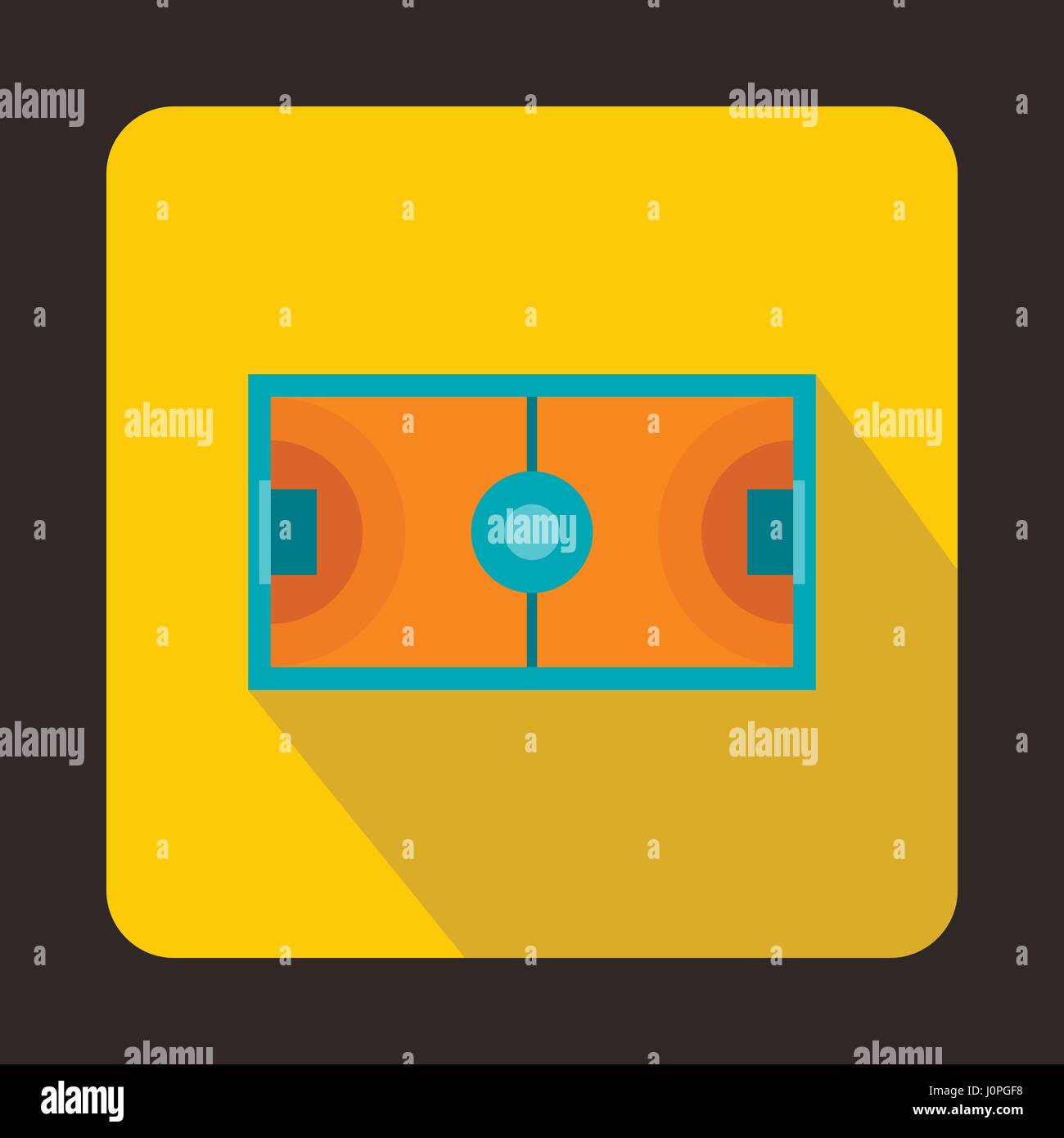 Handball playground icon, flat style Stock Vector Image & Art - Alamy