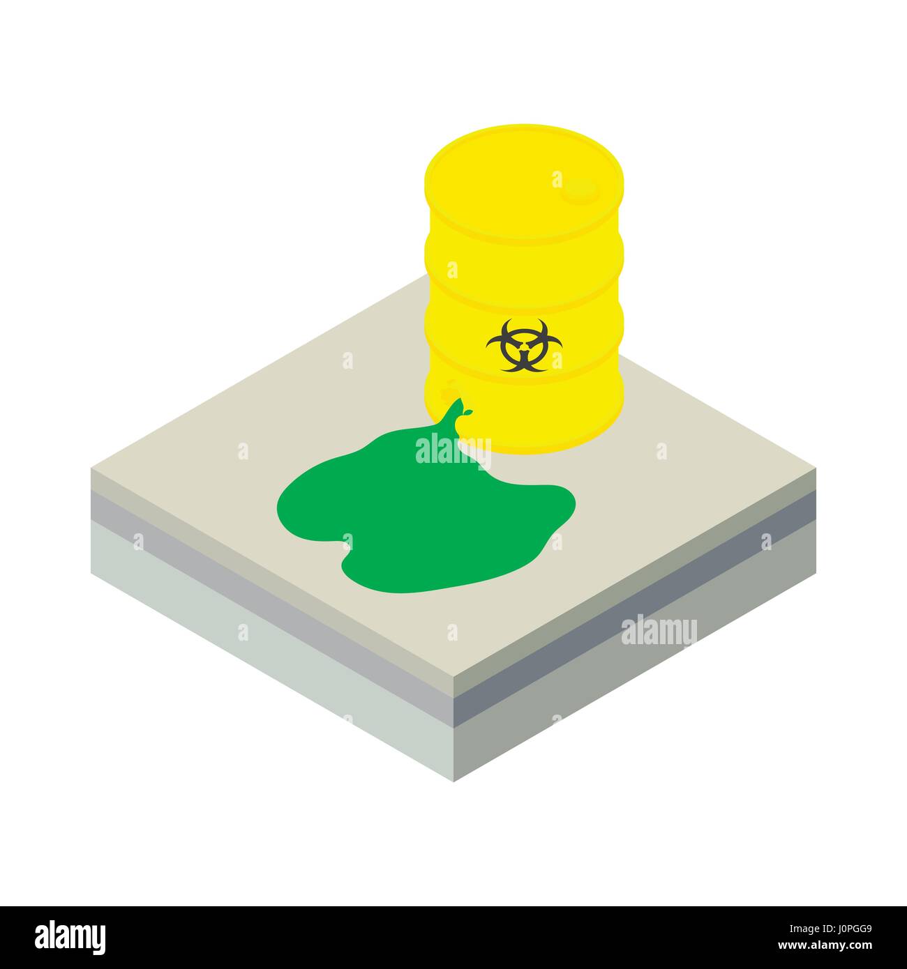 Toxic waste spilling from barrel icon Stock Vector Image & Art - Alamy