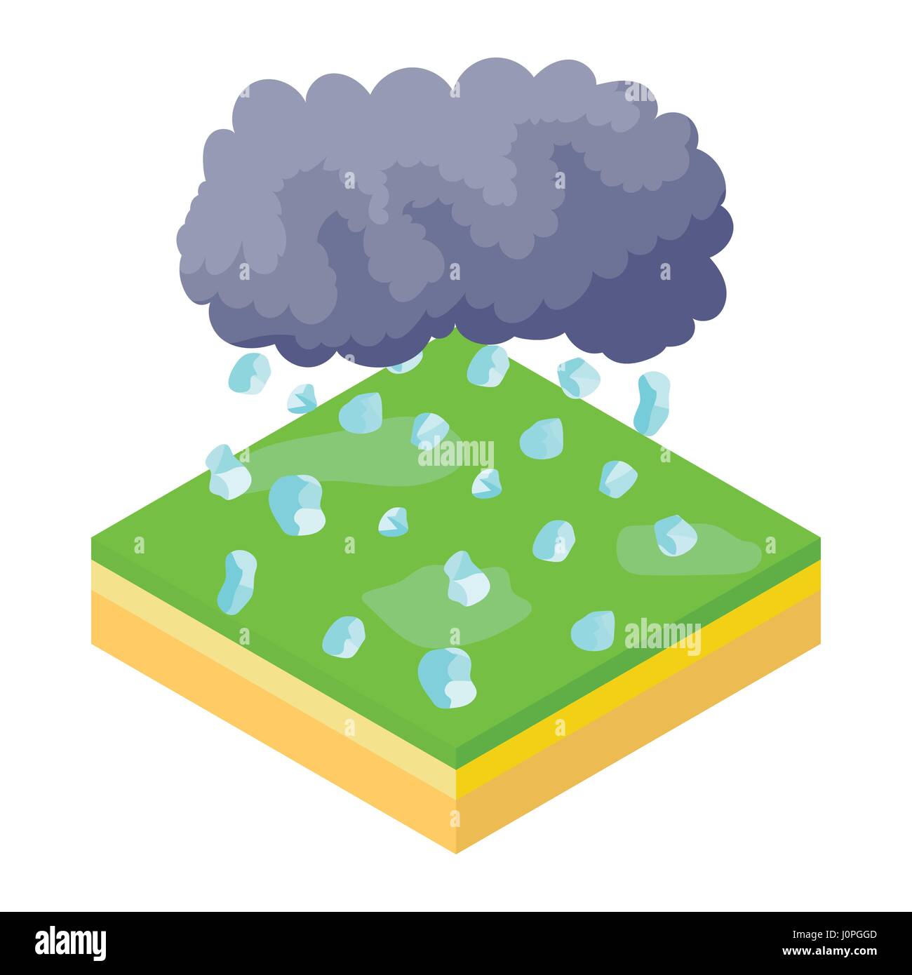 Big hailstone Stock Vector Images - Alamy
