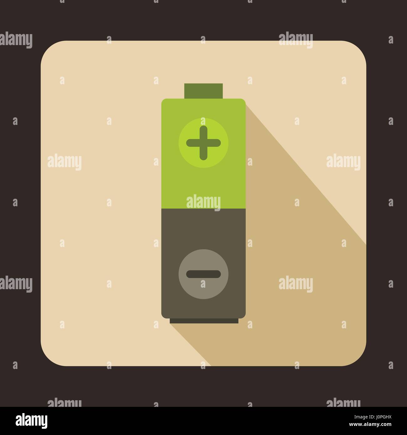 Green battery icon in flat style Stock Vector Image & Art - Alamy