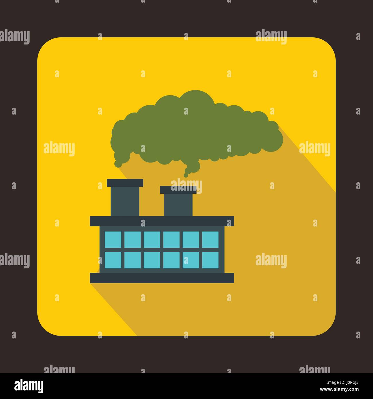 Factory building with smoking pipes icon Stock Vector Image & Art - Alamy