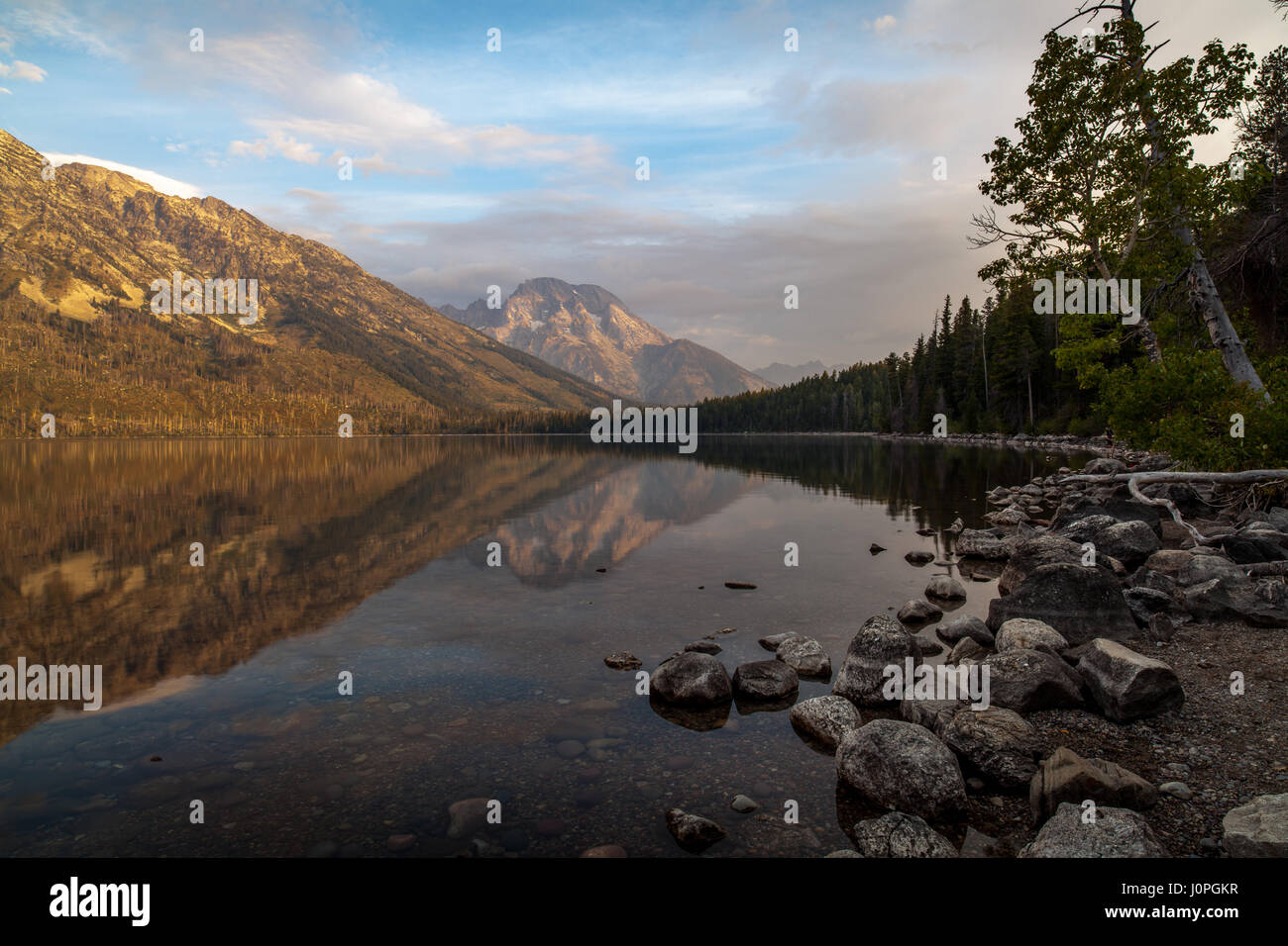 Jenny Lake in the Grand Teton National Park was formed approximately ...