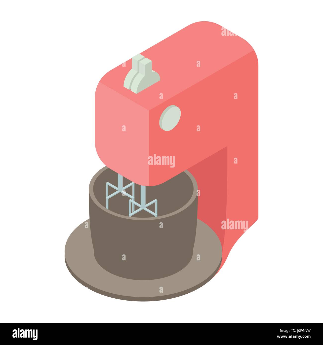 Kitchen mixer with bowl icon, cartoon style Stock Vector Image & Art ...