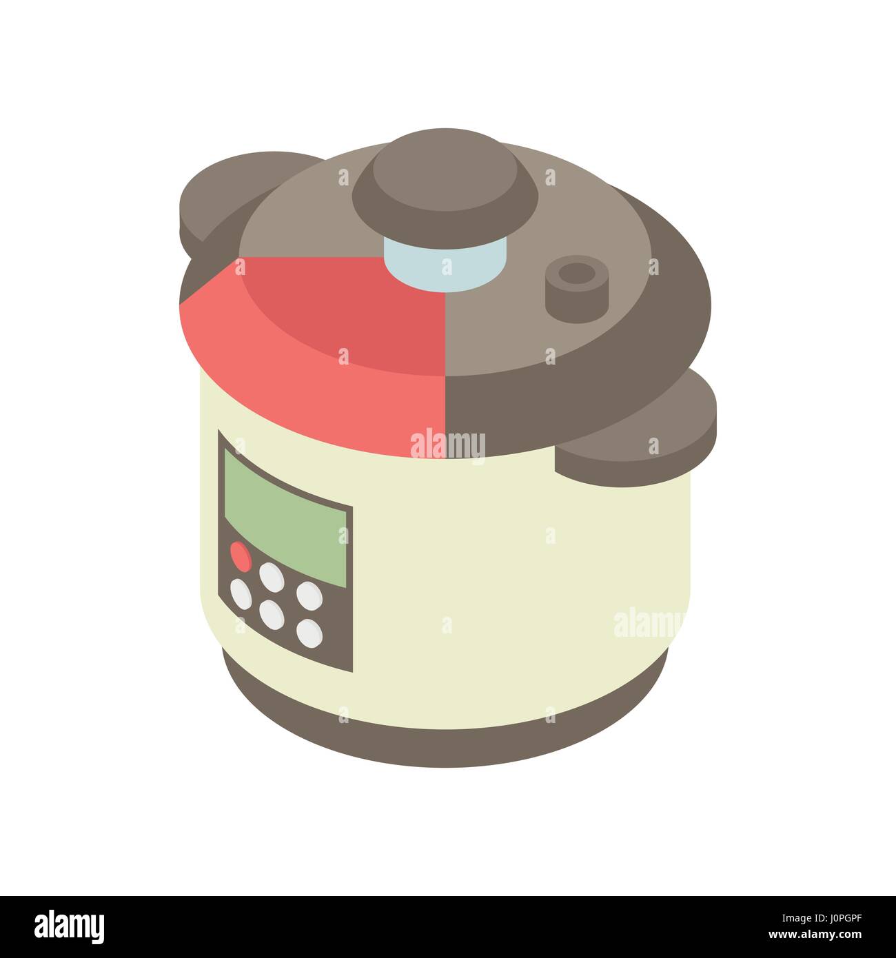 Multi cooker icon in cartoon style Stock Vector Image & Art - Alamy