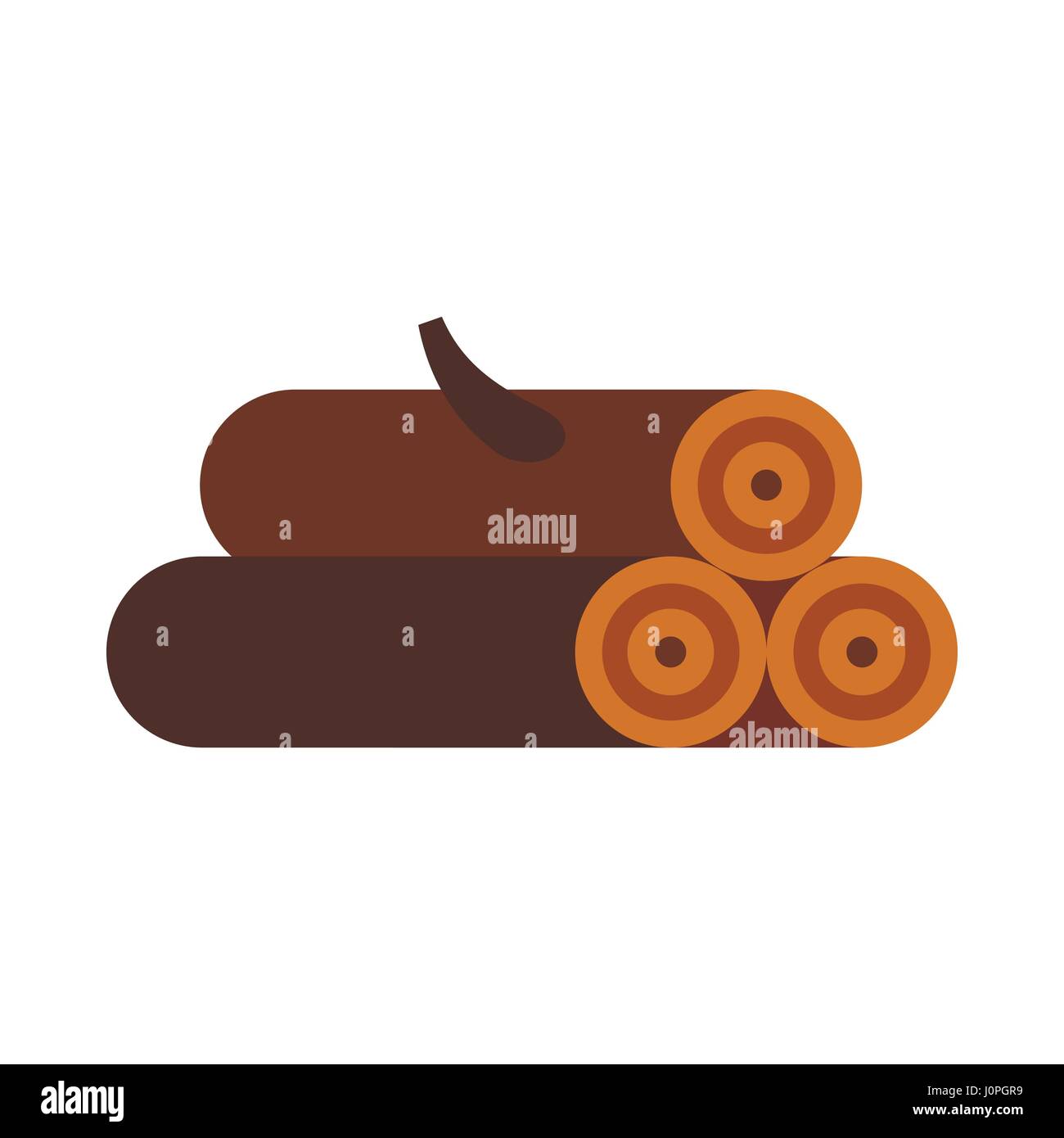 Timber industry cut trees Cut Out Stock Images & Pictures - Alamy