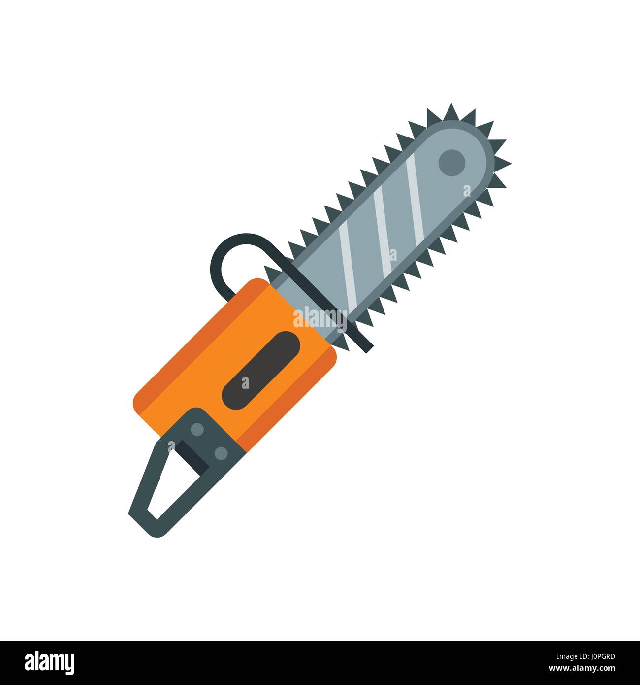 Chainsaw icon, flat style Stock Vector Image & Art - Alamy