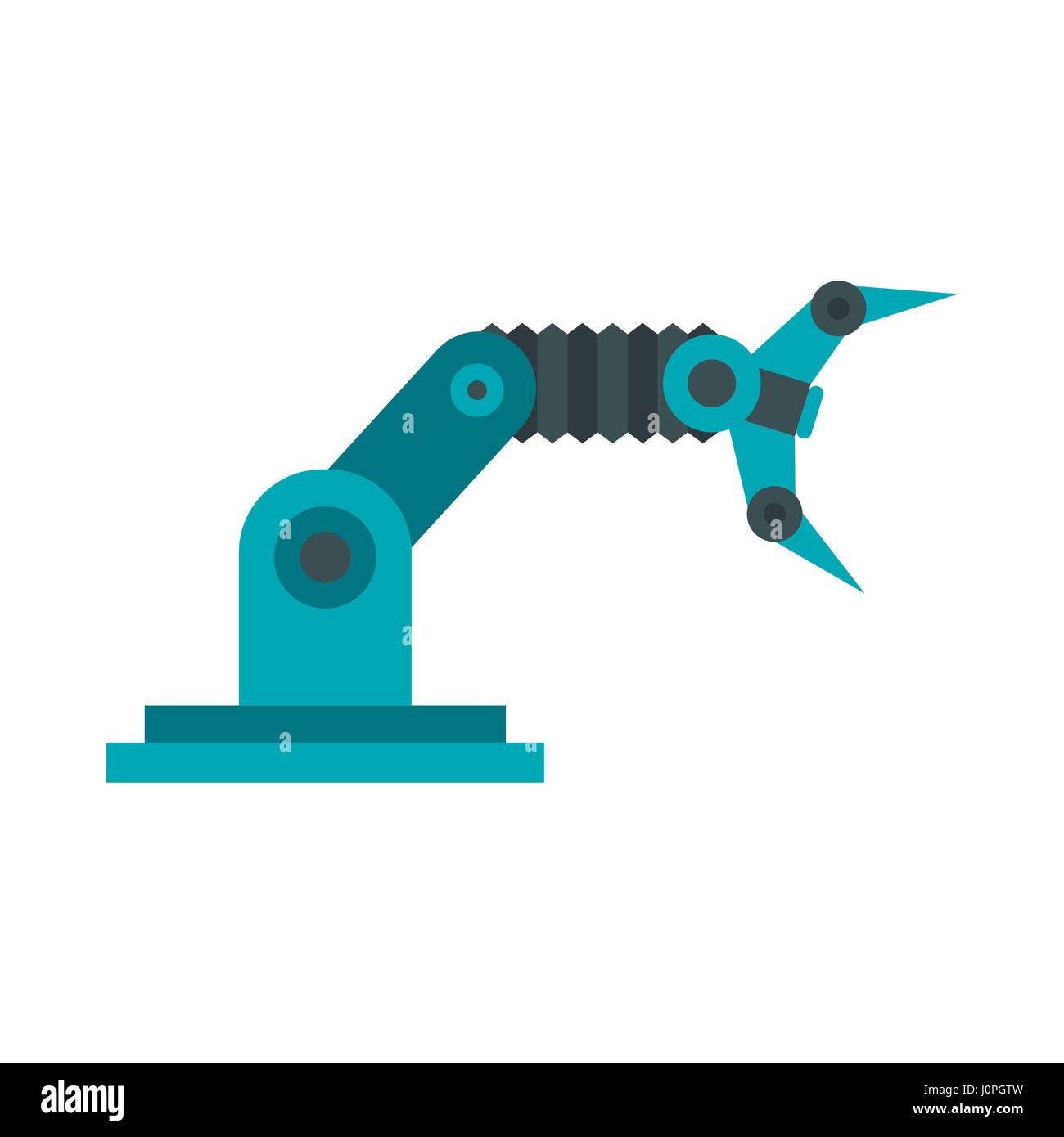 Robotic arm icon, flat style Stock Vector Image & Art - Alamy