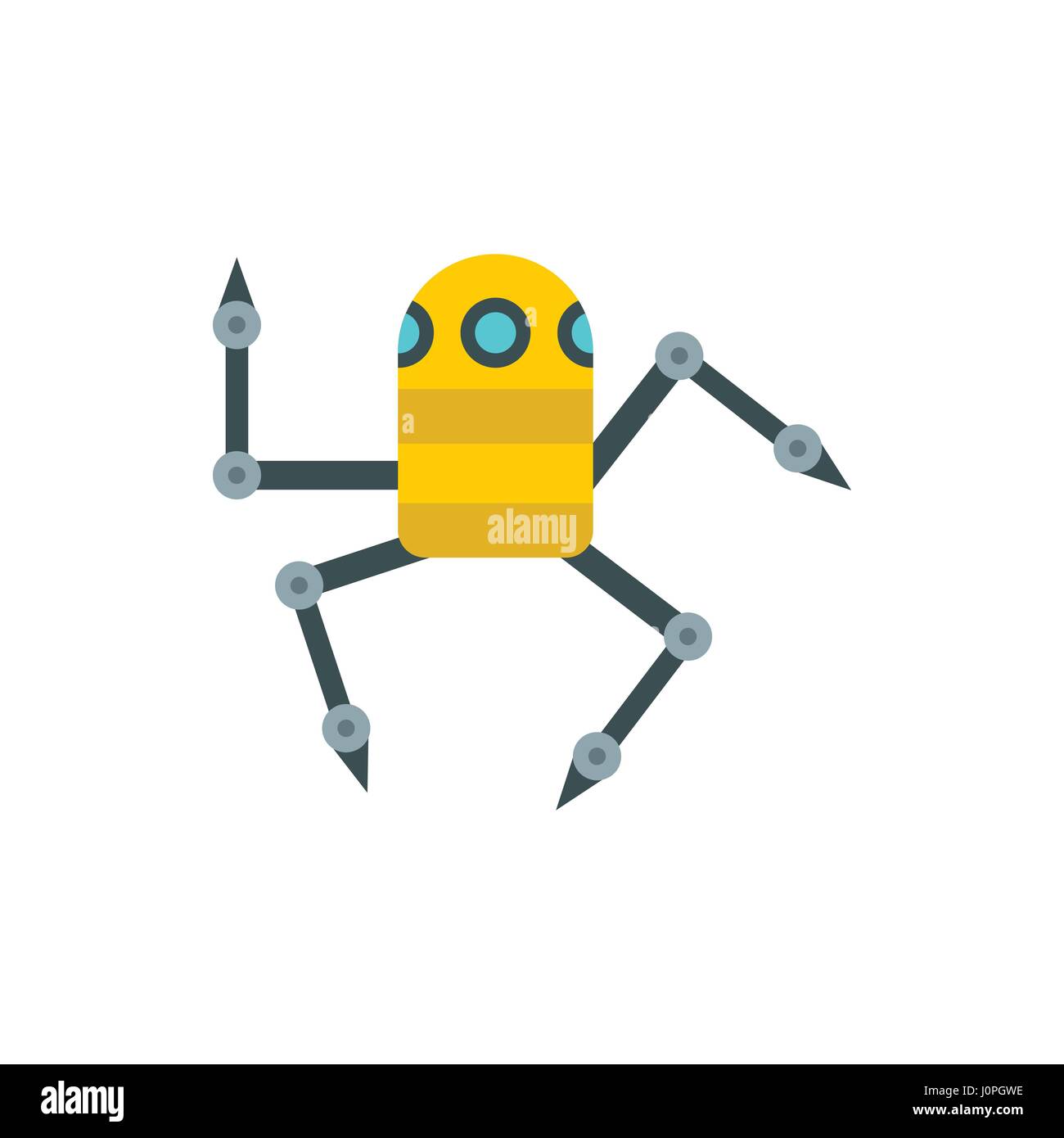 Robot spider icon, flat style Stock Vector Image & Art - Alamy