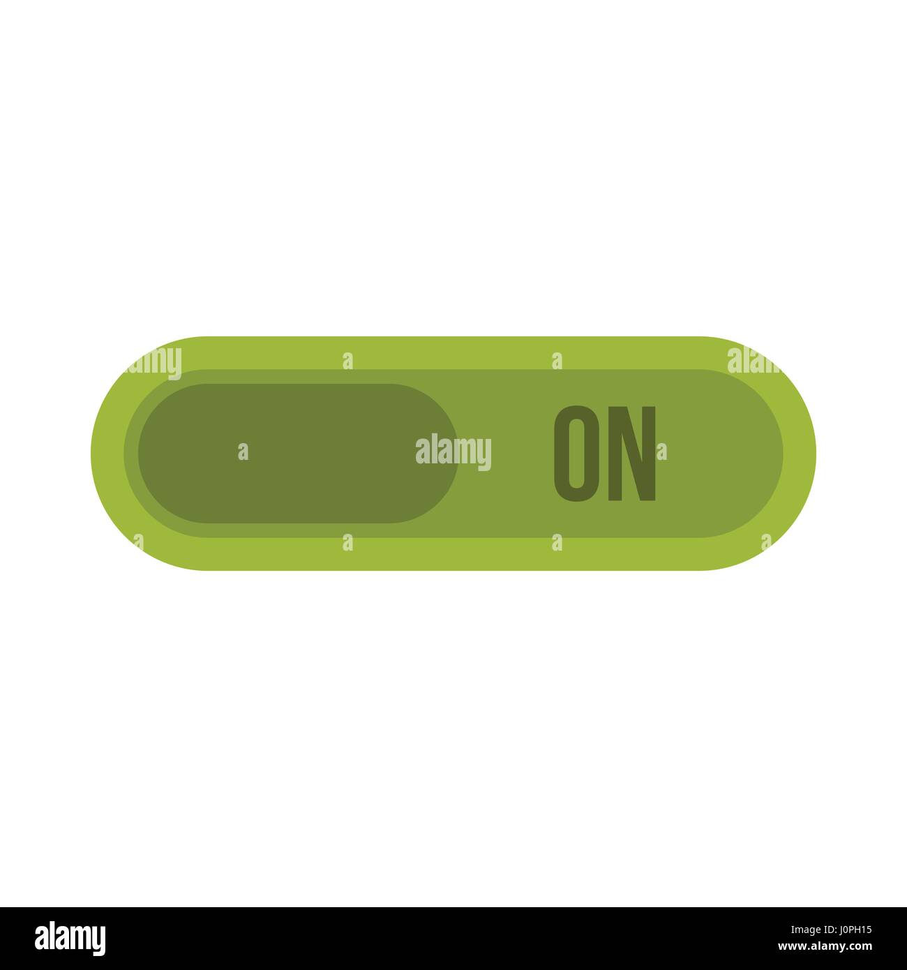 On button icon, flat style Stock Vector Image & Art - Alamy