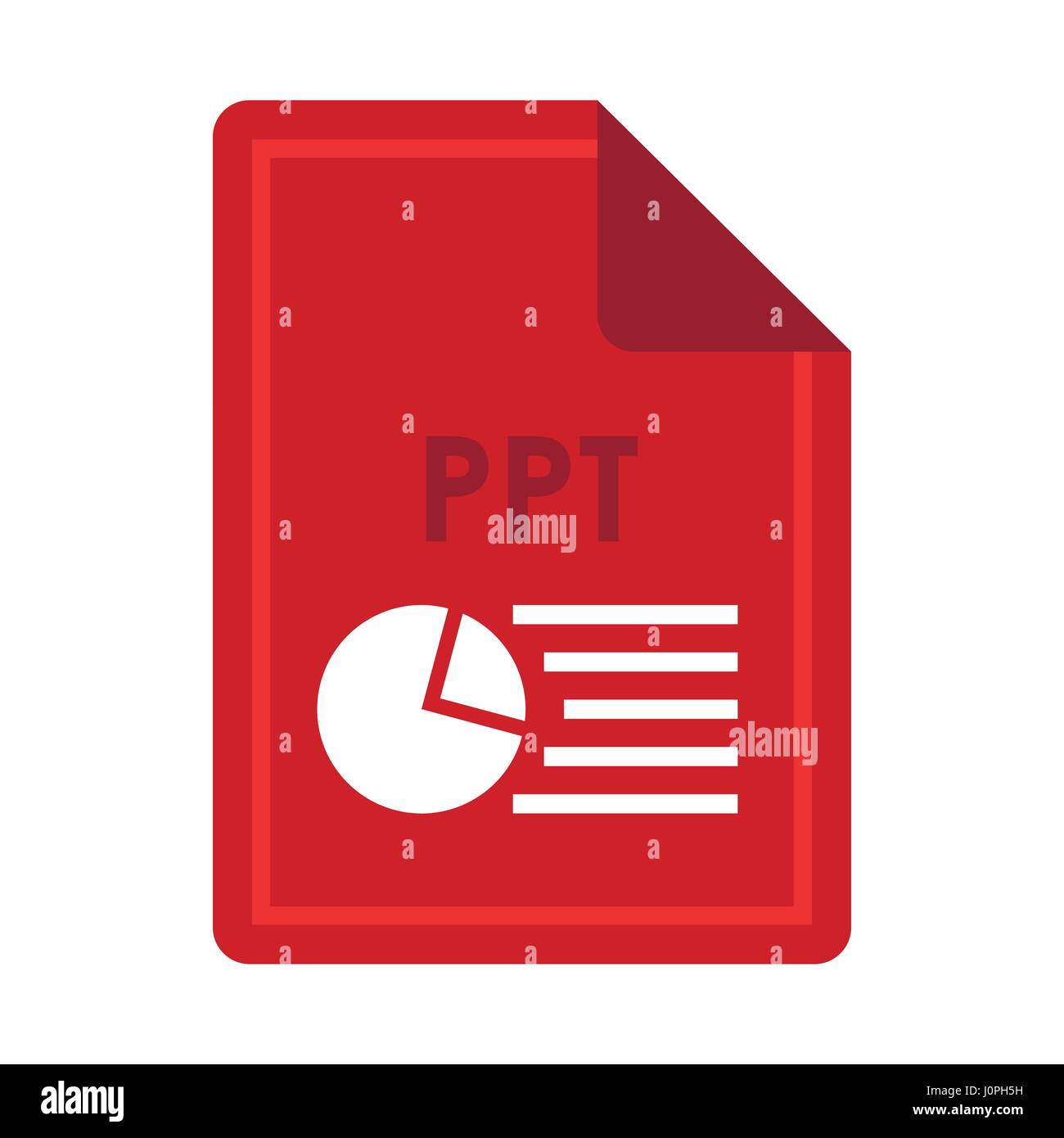 File PPT icon, flat style Stock Vector Image & Art - Alamy