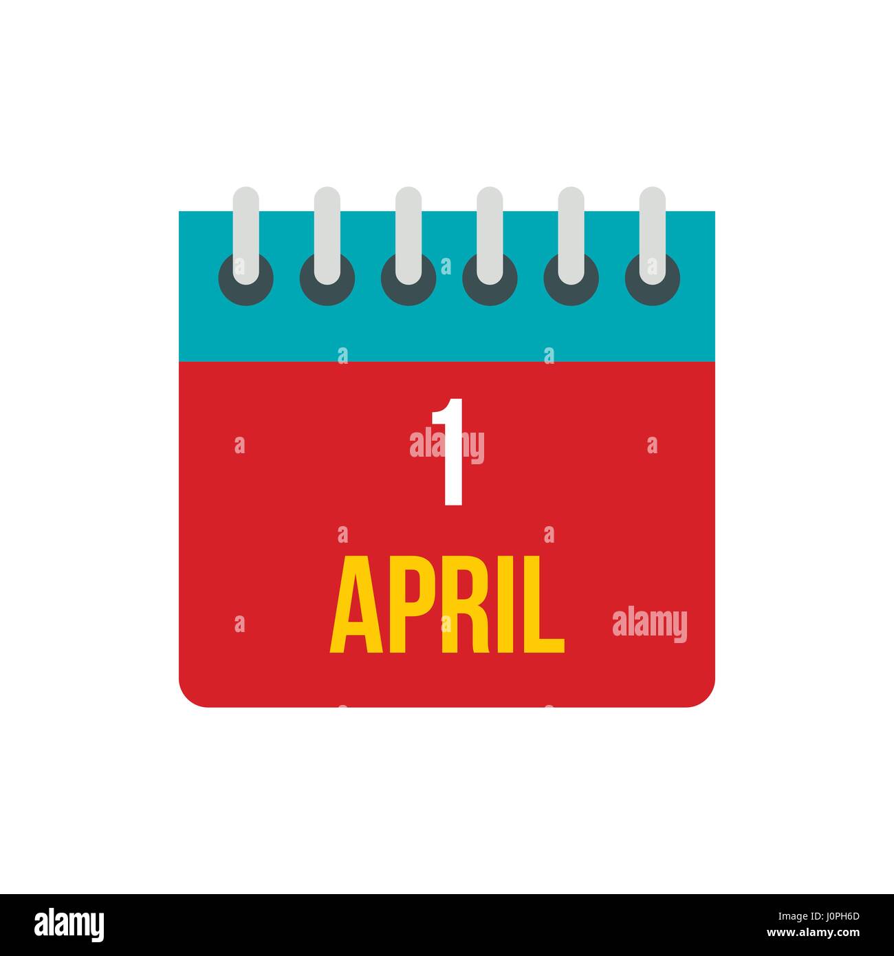 Calendar April 1 icon, flat style Stock Vector Image & Art - Alamy