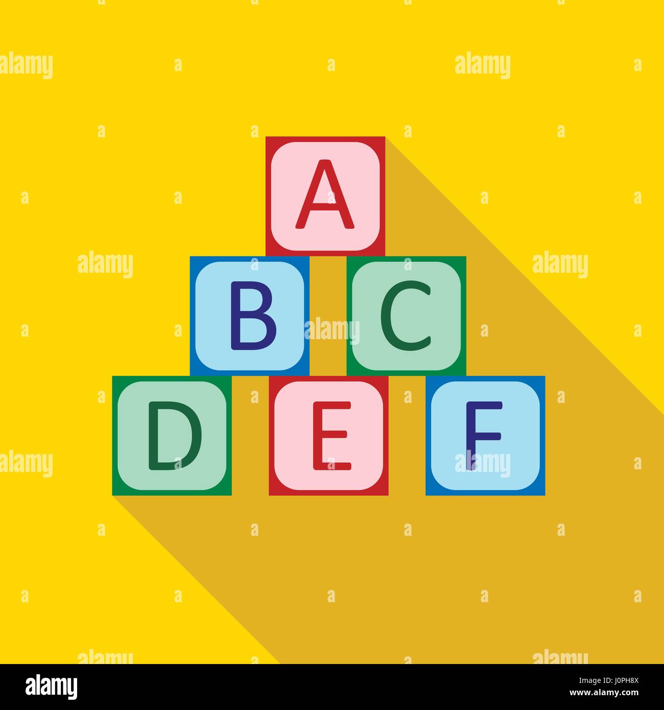 Baby cubes icon, flat style Stock Vector Image & Art - Alamy