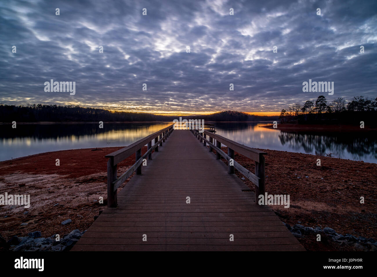 I took this image at the pier in Bolding Mill Campground. The water is ...