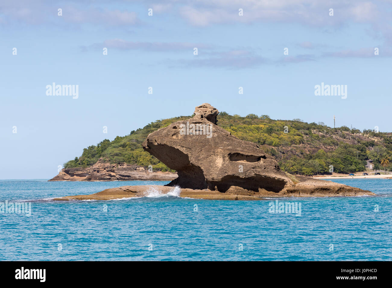 Hawksbill Rock is a rock formation off the west coast of Antigua near ...
