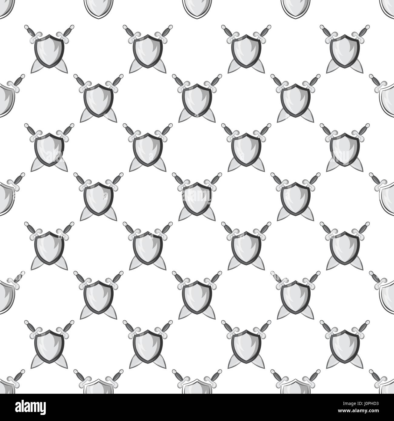 Battle shield with swords seamless pattern Stock Vector Image & Art - Alamy