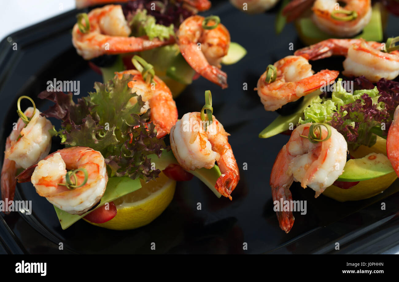 Shrimp canape starter party hi-res stock photography and images - Alamy