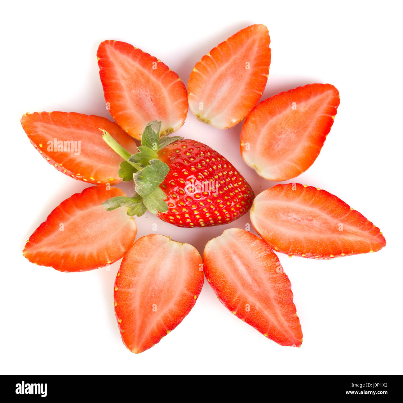 Strawberry cross section Cut Out Stock Images & Pictures - Alamy
