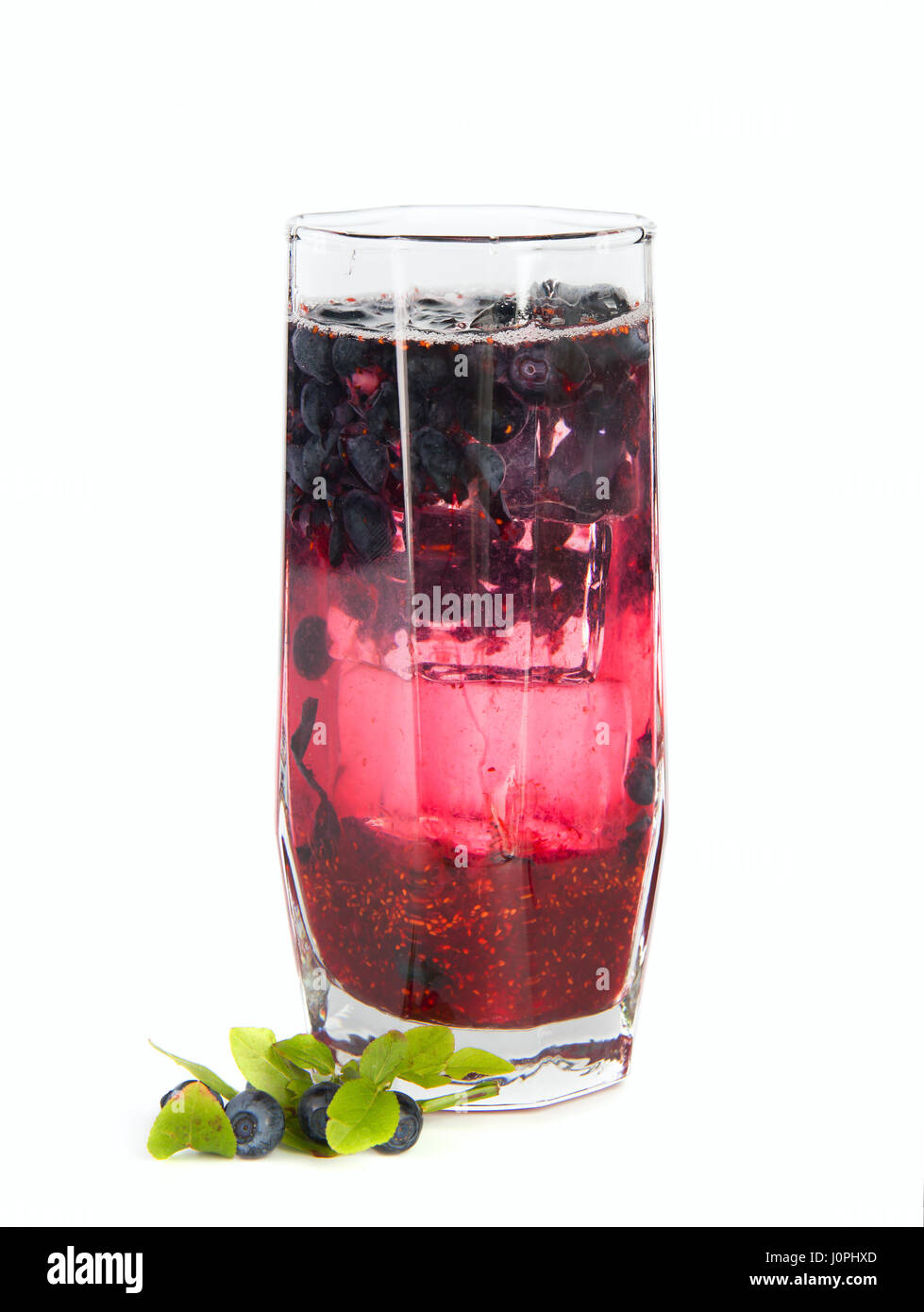 Black current jam refreshment drink on white Stock Photo - Alamy