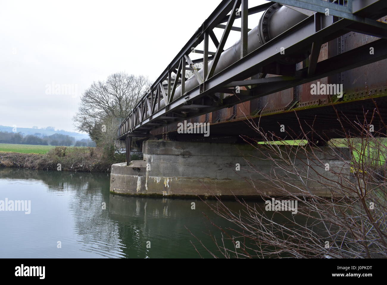 Bristol and Bath Railway Path Bridge over the River Avon, Bath Stock ...