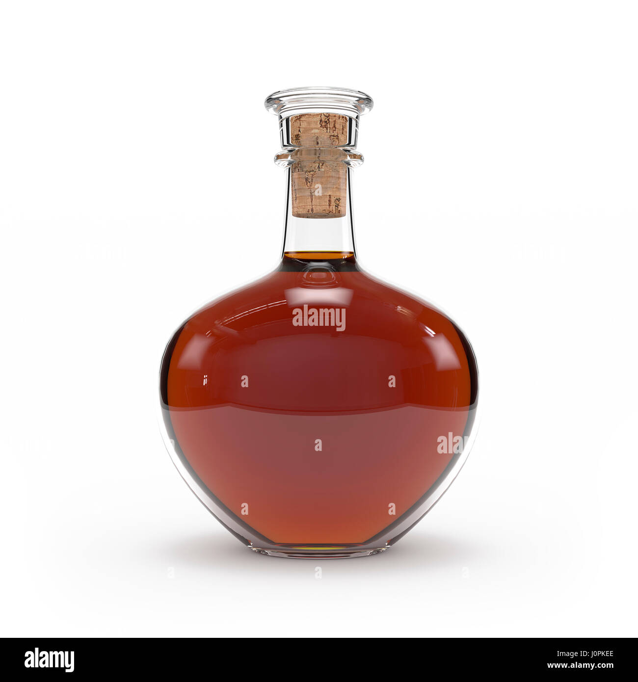 Cognac bottle isolated 3d rendering on white background Stock Photo - Alamy