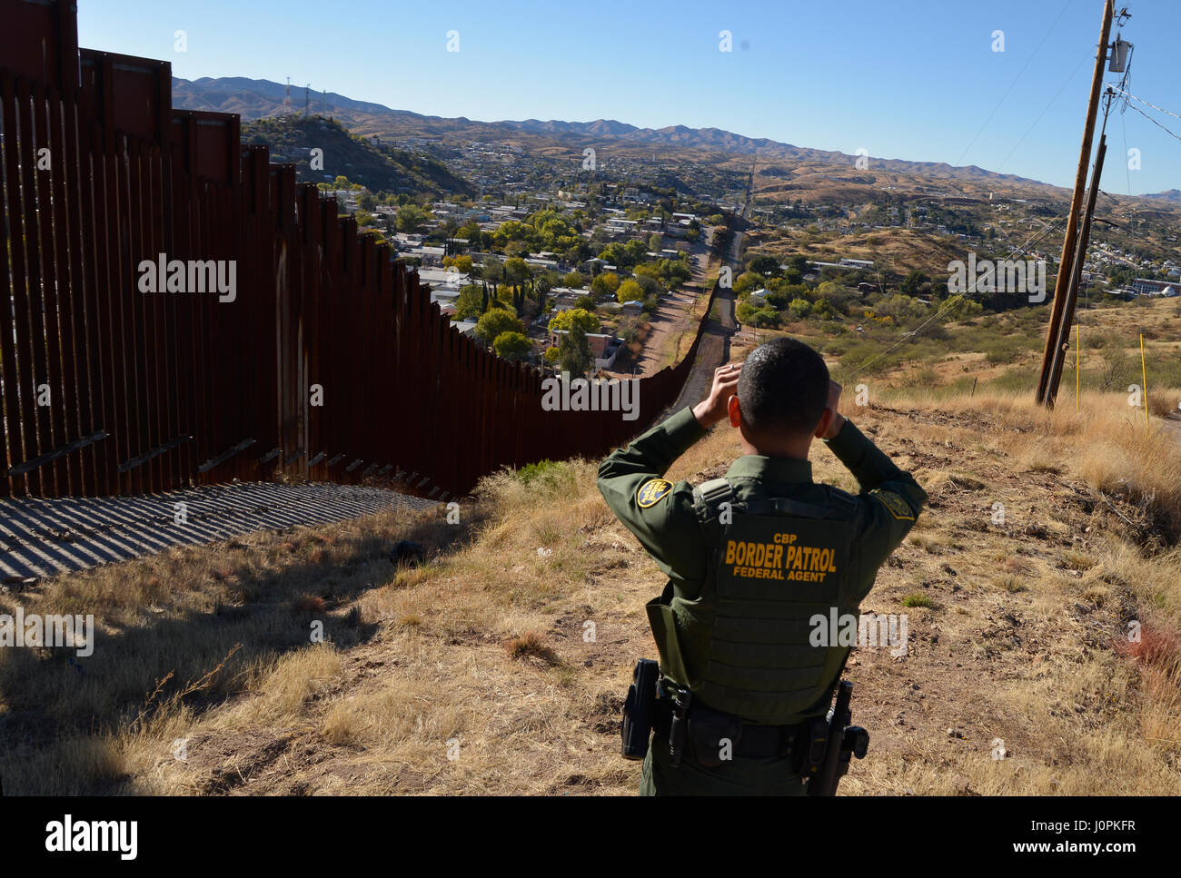 U.S. Border Patrol agent speaks about the work of agents along the ...