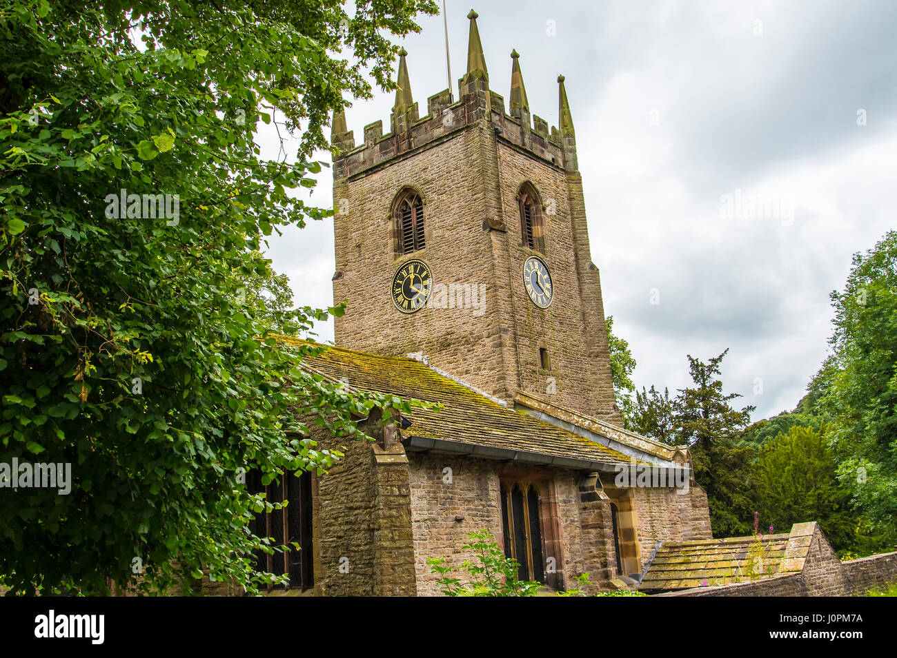 St Christopher`s Church is in the small village of Pott Shrigley ...