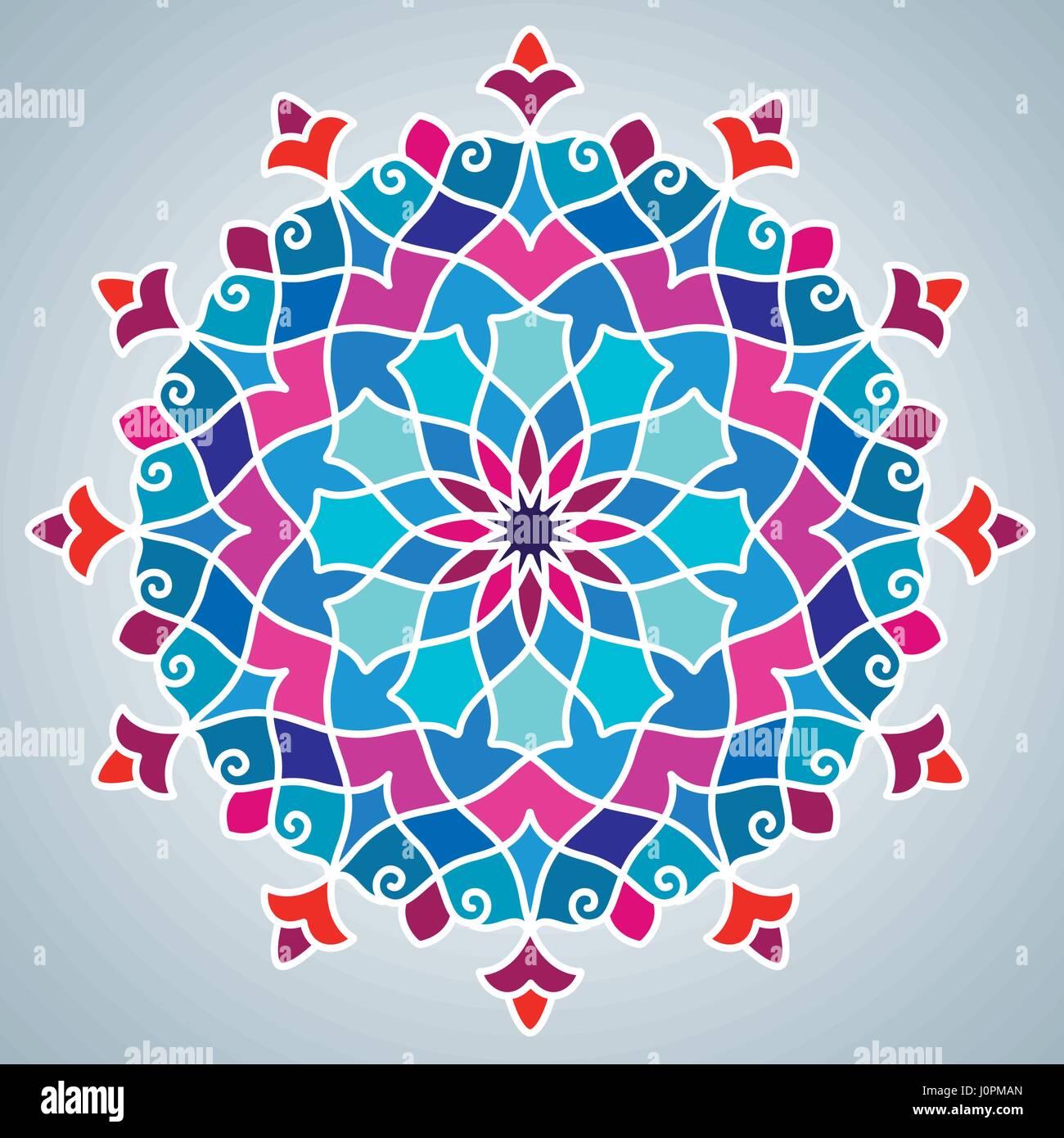 Colorful circle arabic pattern Stock Vector Image & Art - Alamy