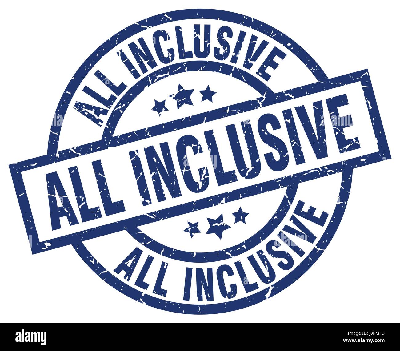 all inclusive blue round grunge stamp Stock Vector Image & Art - Alamy