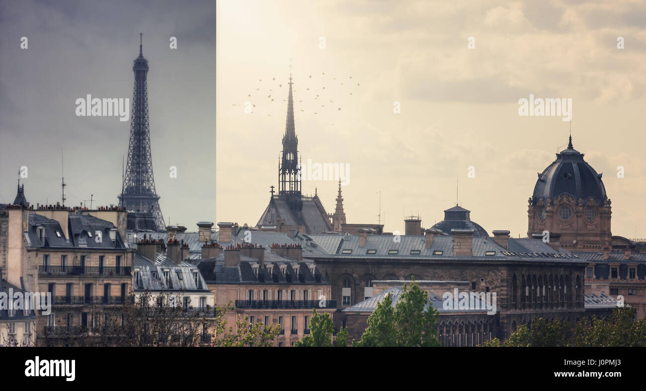 Spring Paris a month later. The first photo was taken 13 Marh, the ...