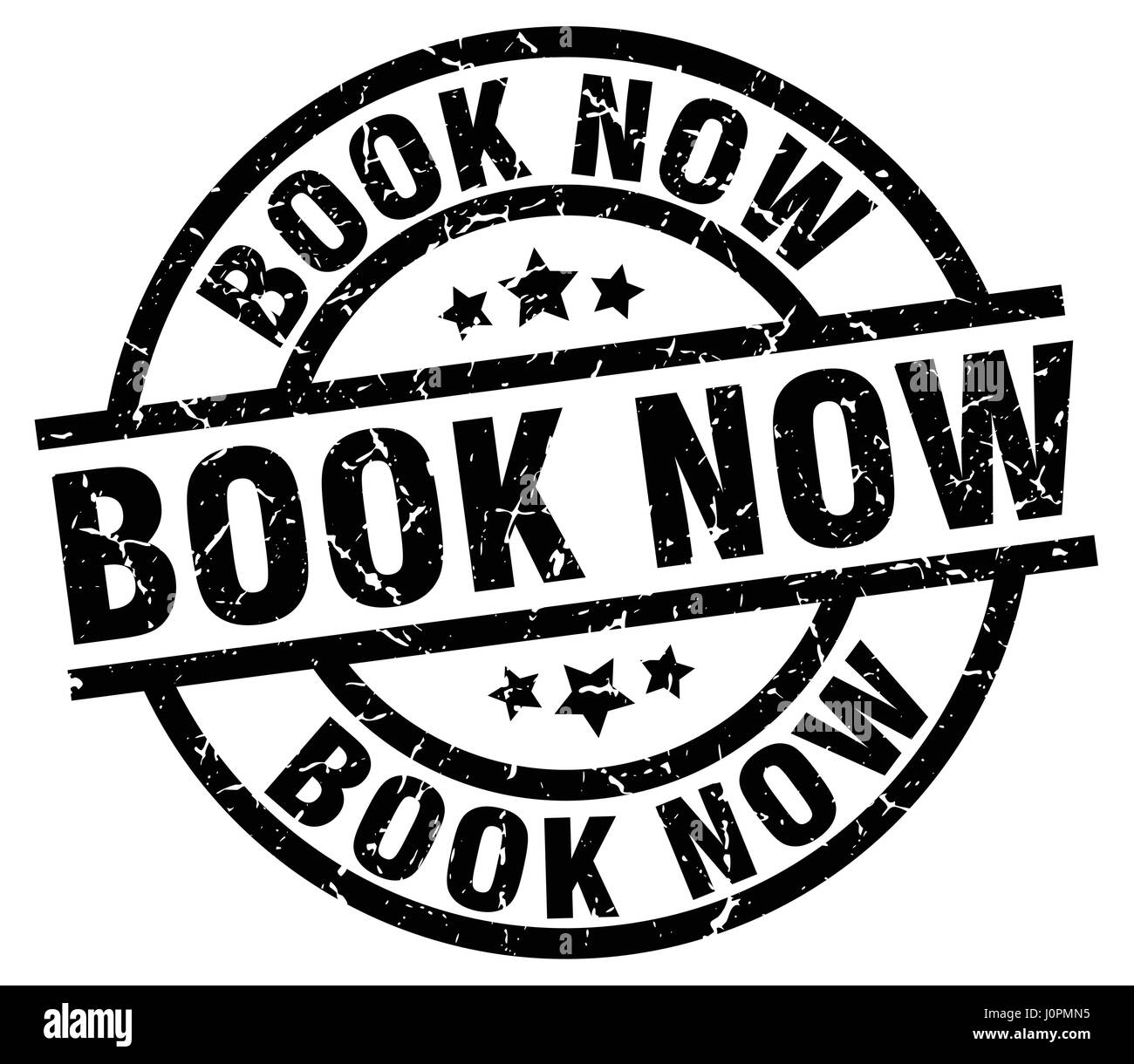 book now round grunge black stamp Stock Vector Image & Art - Alamy