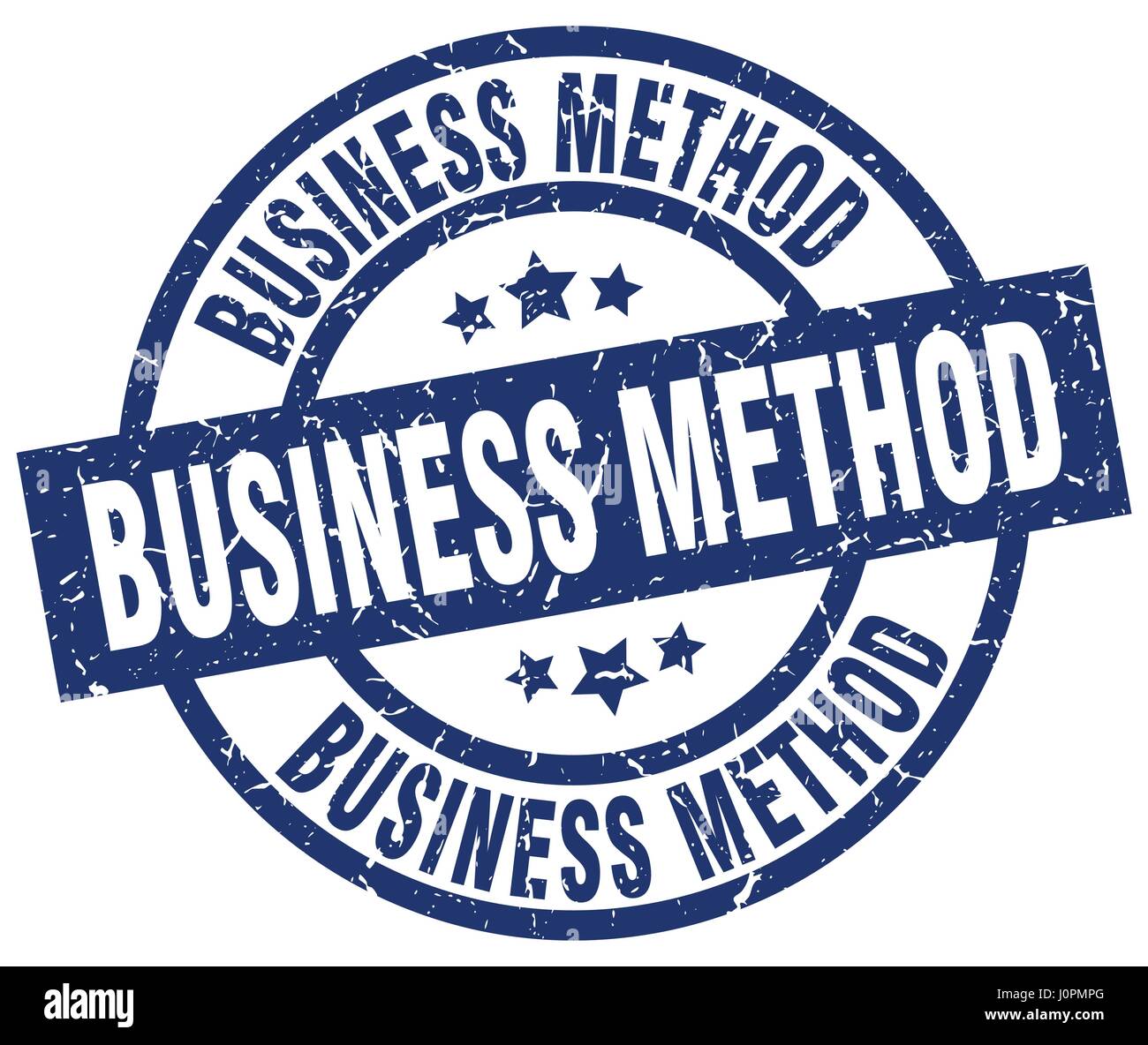 business method blue round grunge stamp Stock Vector Image & Art - Alamy