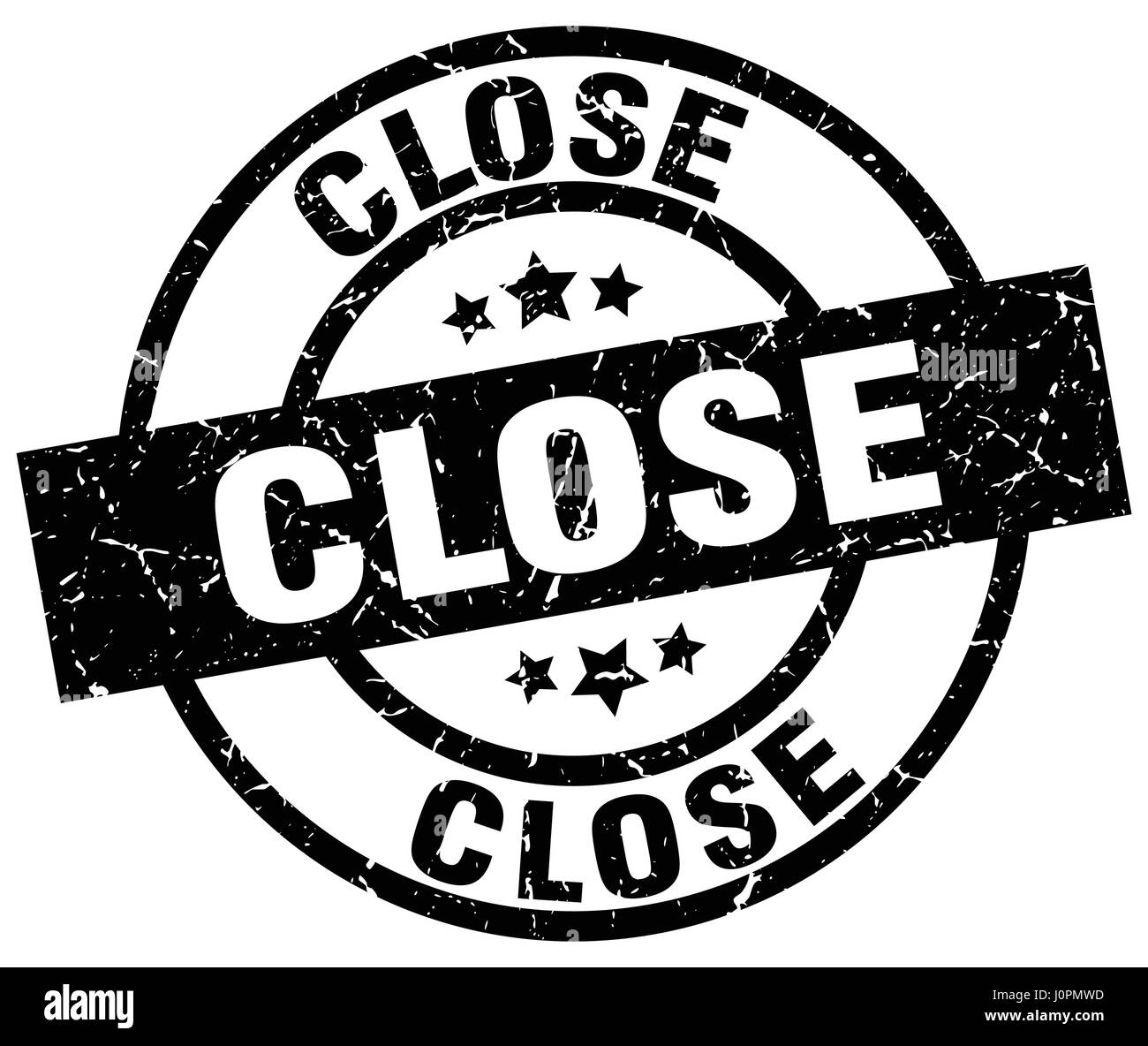 close round grunge black stamp Stock Vector Image & Art - Alamy