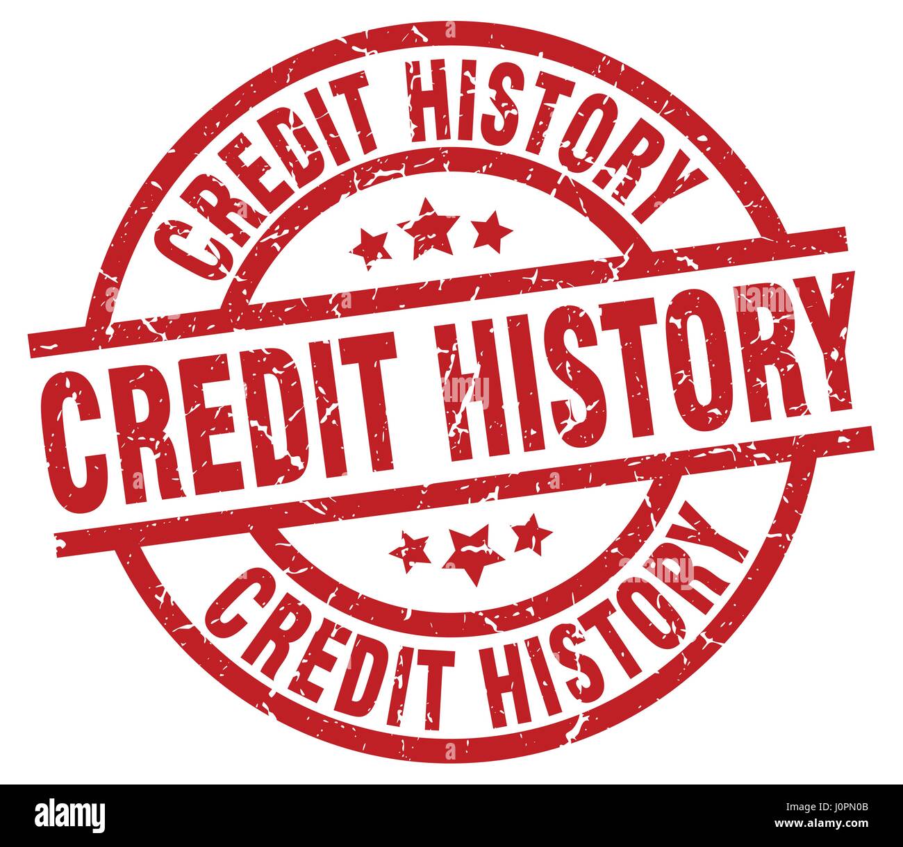 credit history round red grunge stamp Stock Vector Image & Art - Alamy