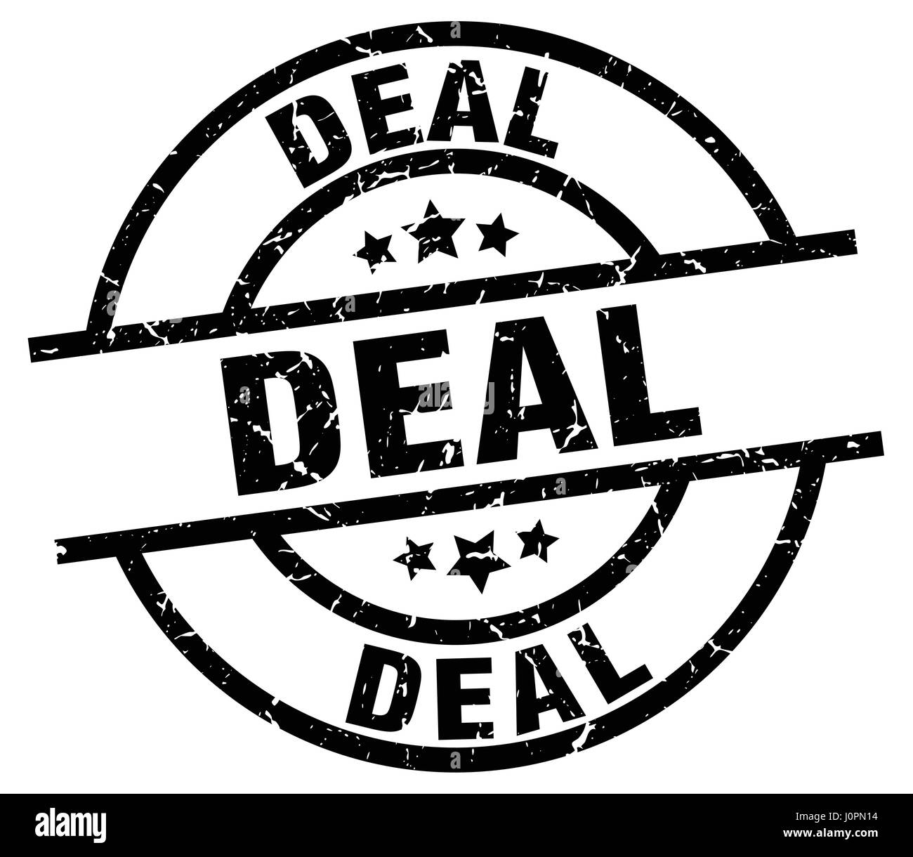 deal round grunge black stamp Stock Vector Image & Art - Alamy