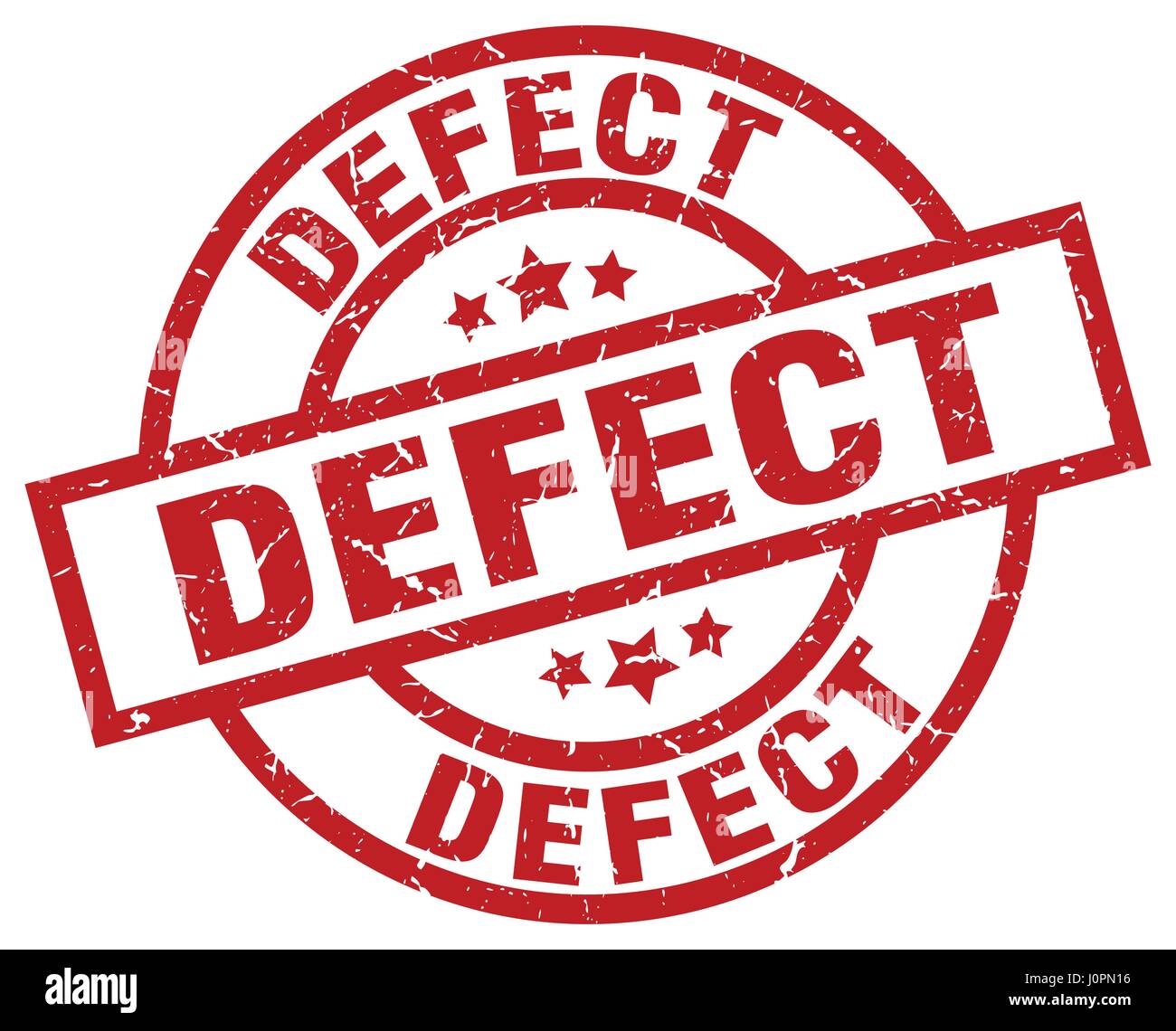 defect round red grunge stamp Stock Vector Image & Art - Alamy