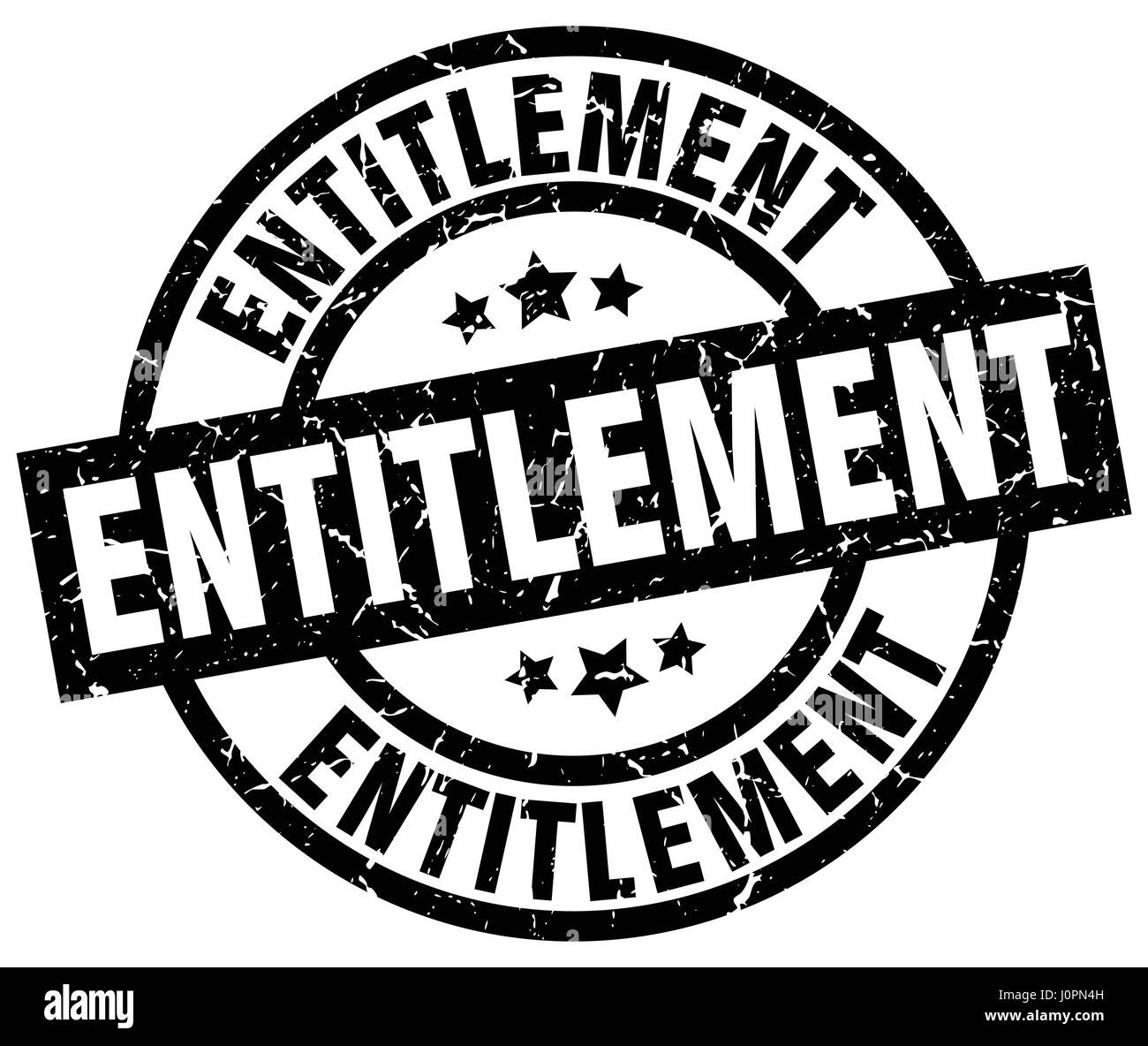 entitlement round grunge black stamp Stock Vector Image & Art - Alamy