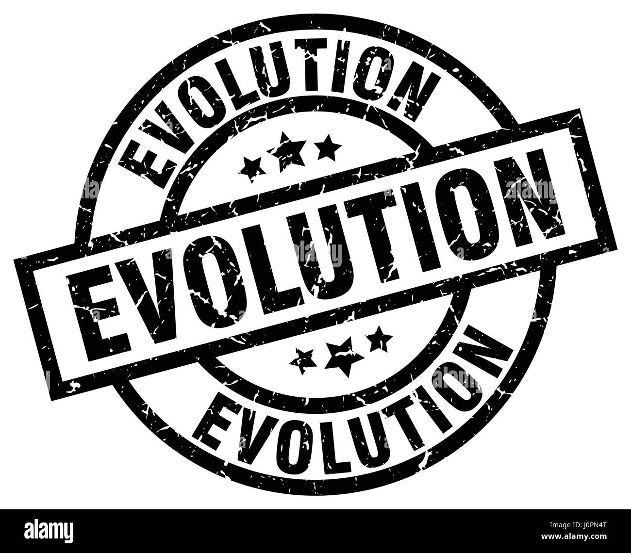 evolution round grunge black stamp Stock Vector Image & Art - Alamy