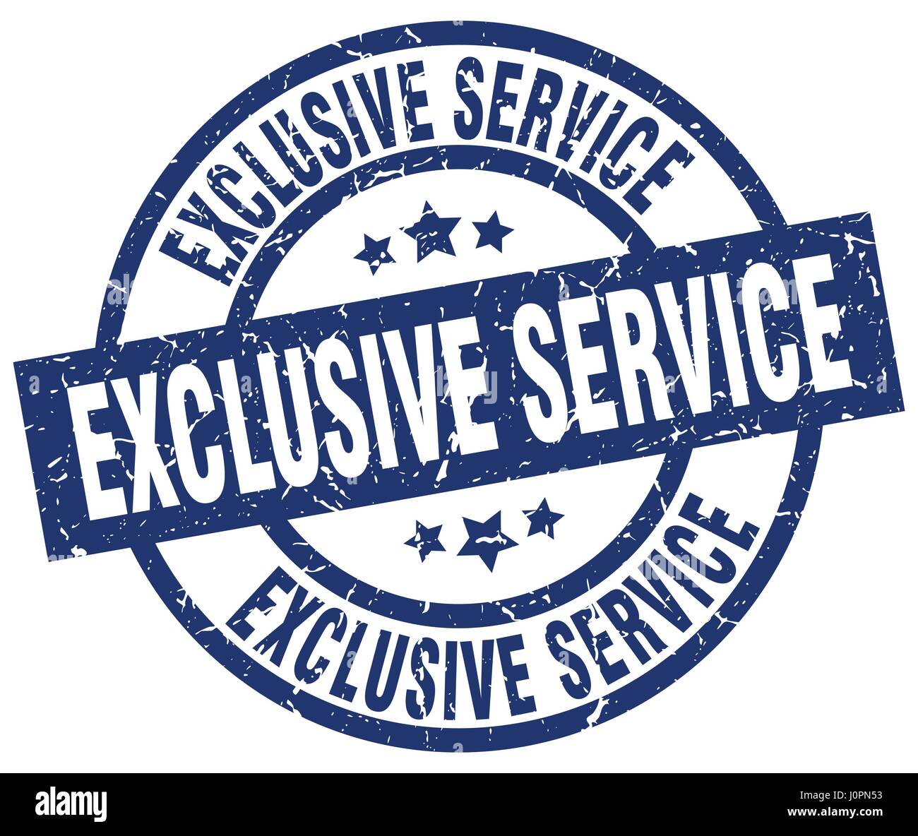 Exclusive service blue grunge Stock Vector Images - Alamy