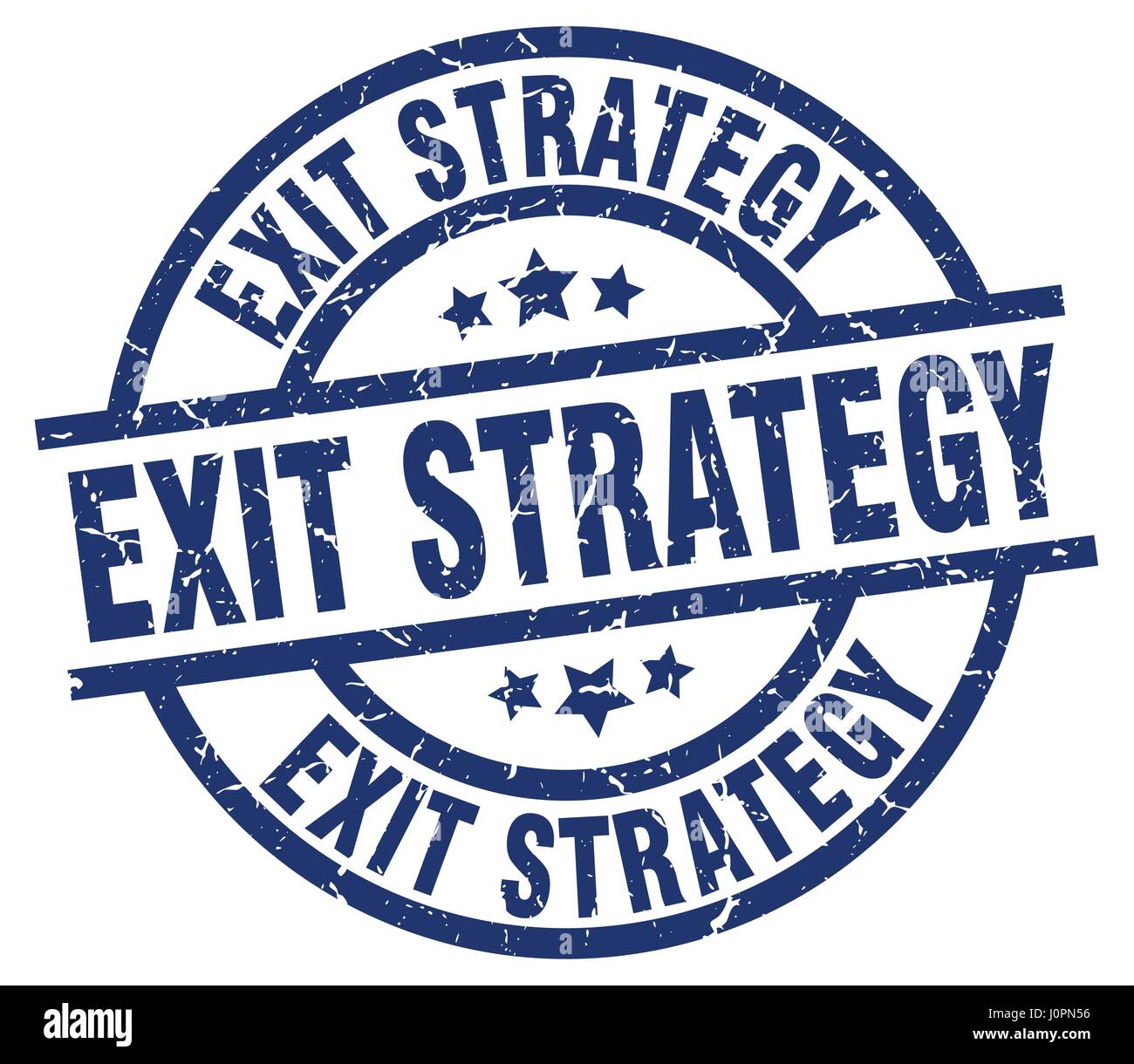 exit strategy blue round grunge stamp Stock Vector Image & Art - Alamy