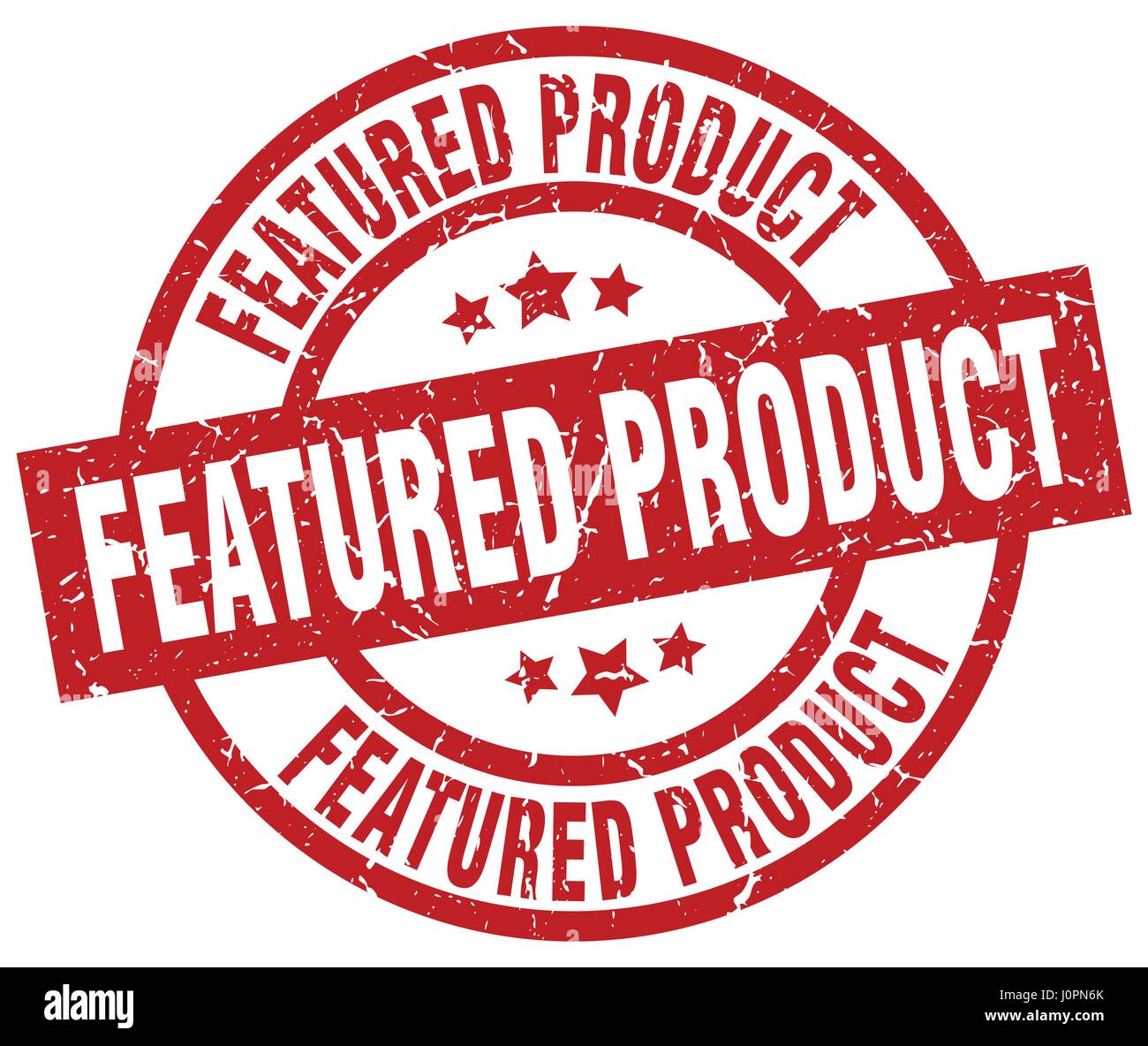 featured product round red grunge stamp Stock Vector Image & Art - Alamy