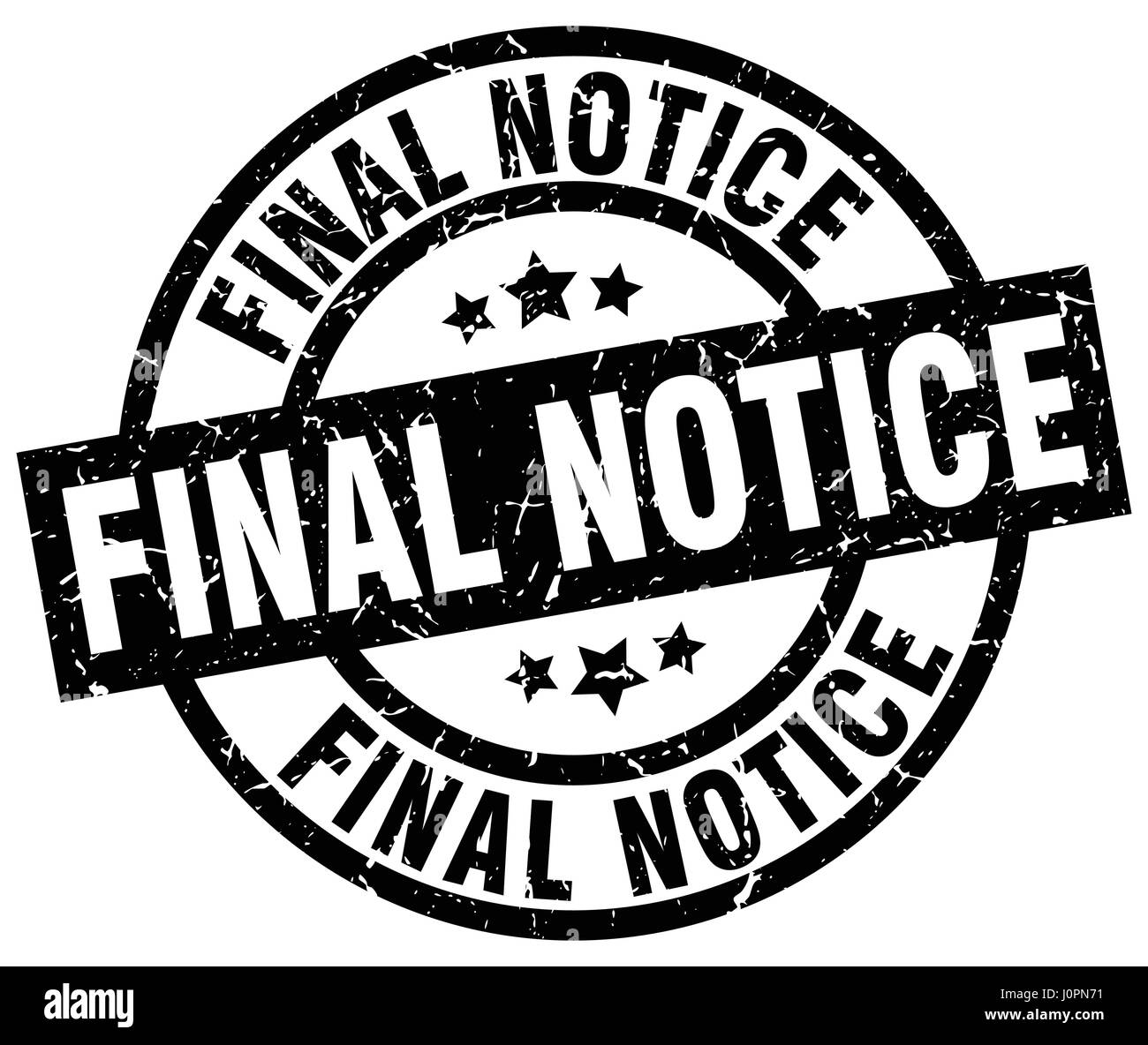 final notice round grunge black stamp Stock Vector Image & Art - Alamy