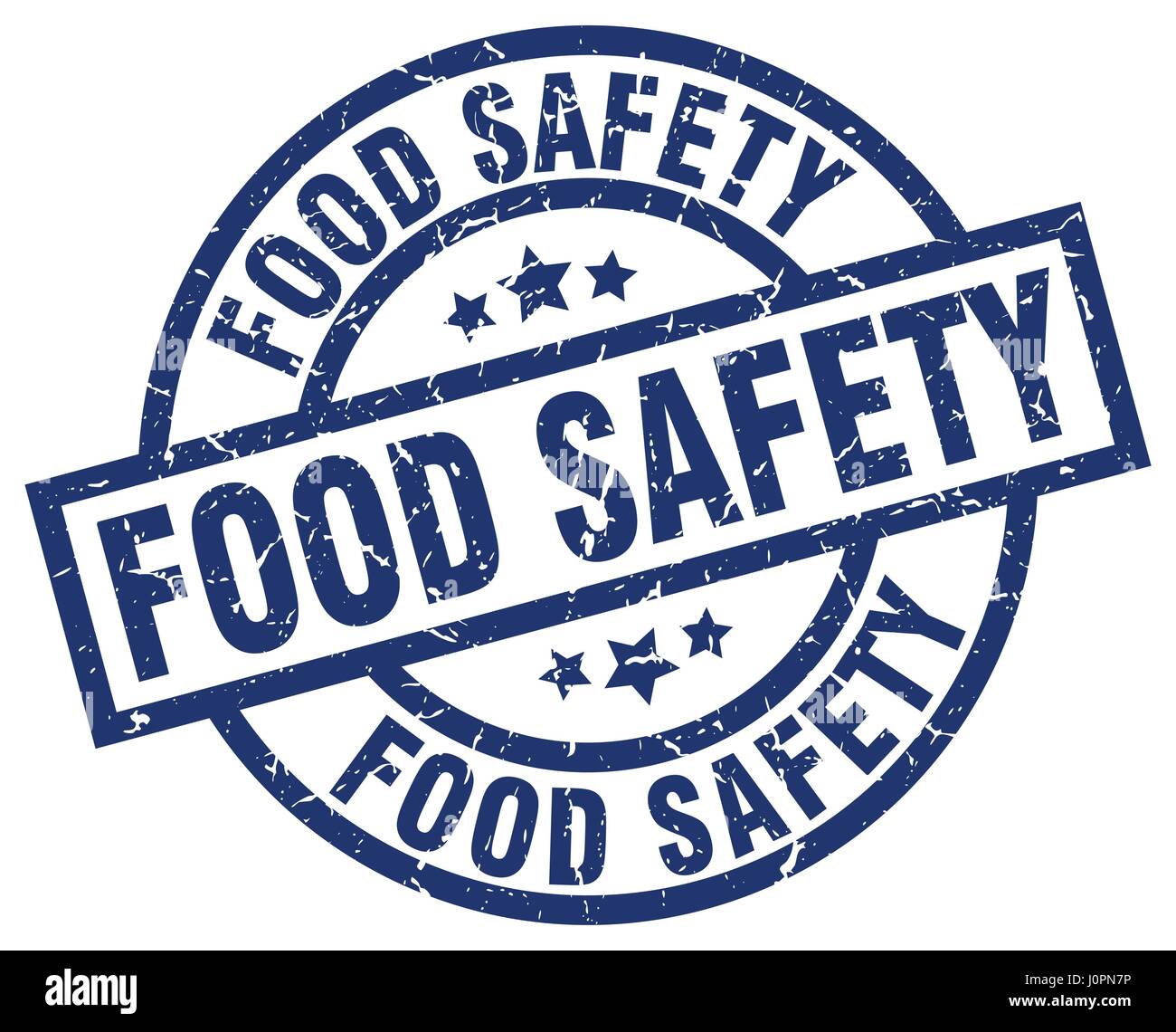 food safety blue round grunge stamp Stock Vector Image & Art - Alamy