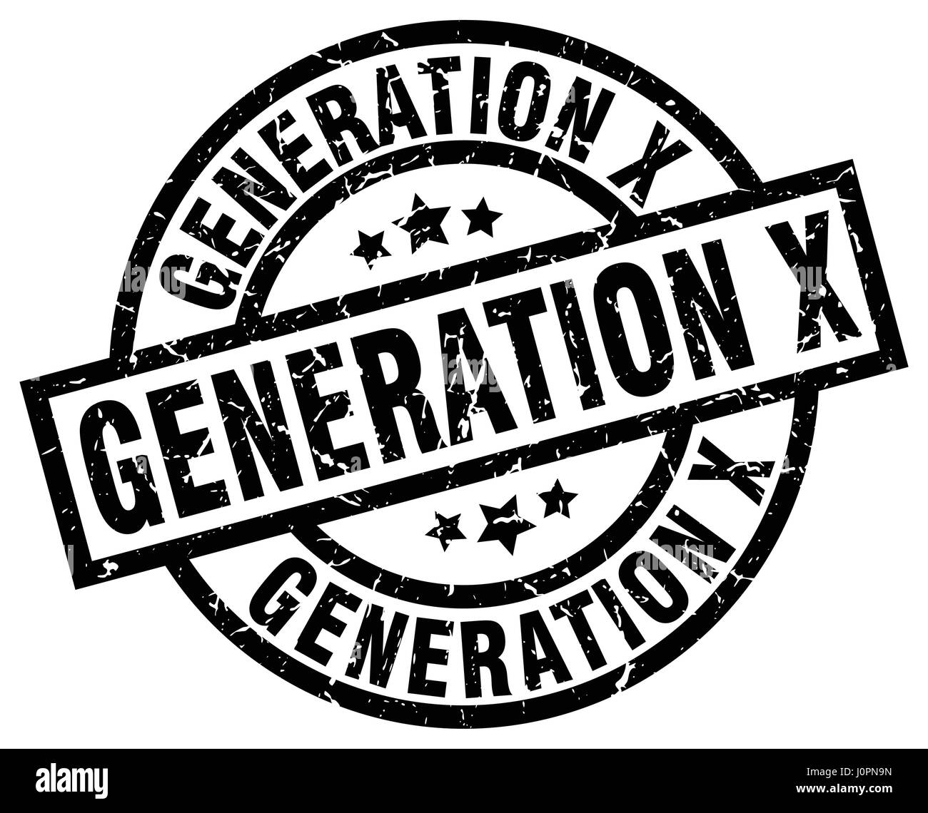 generation x round grunge black stamp Stock Vector Image & Art - Alamy