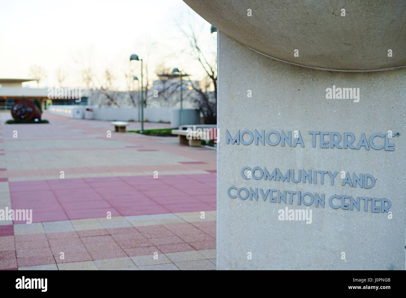 View of the Monona Terrace (Community and Convention Center) on Lake ...