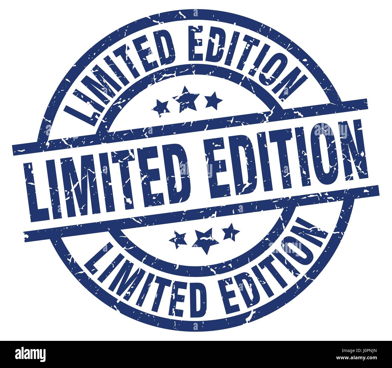 limited edition blue round grunge stamp Stock Vector Image & Art - Alamy