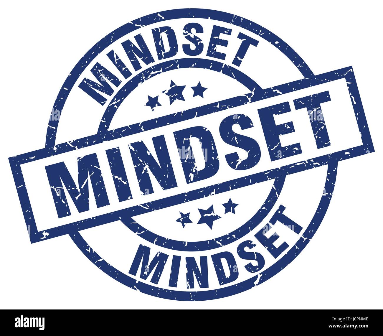 mindset blue round grunge stamp Stock Vector Image & Art - Alamy