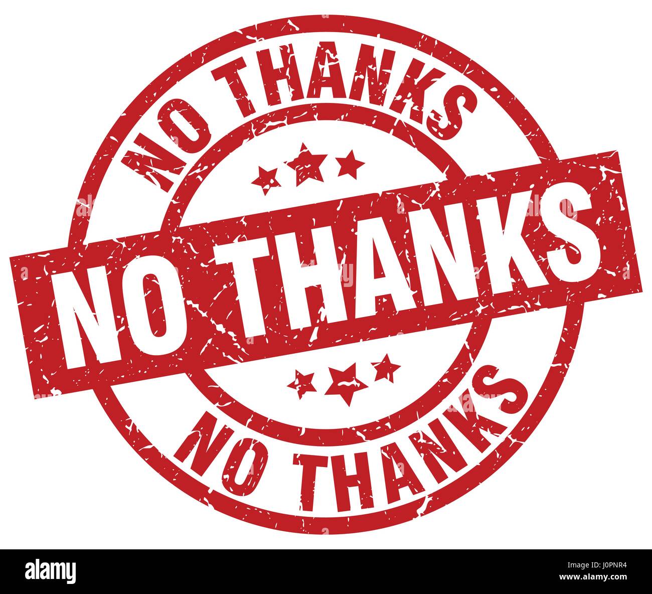 no thanks round red grunge stamp Stock Vector Image & Art - Alamy