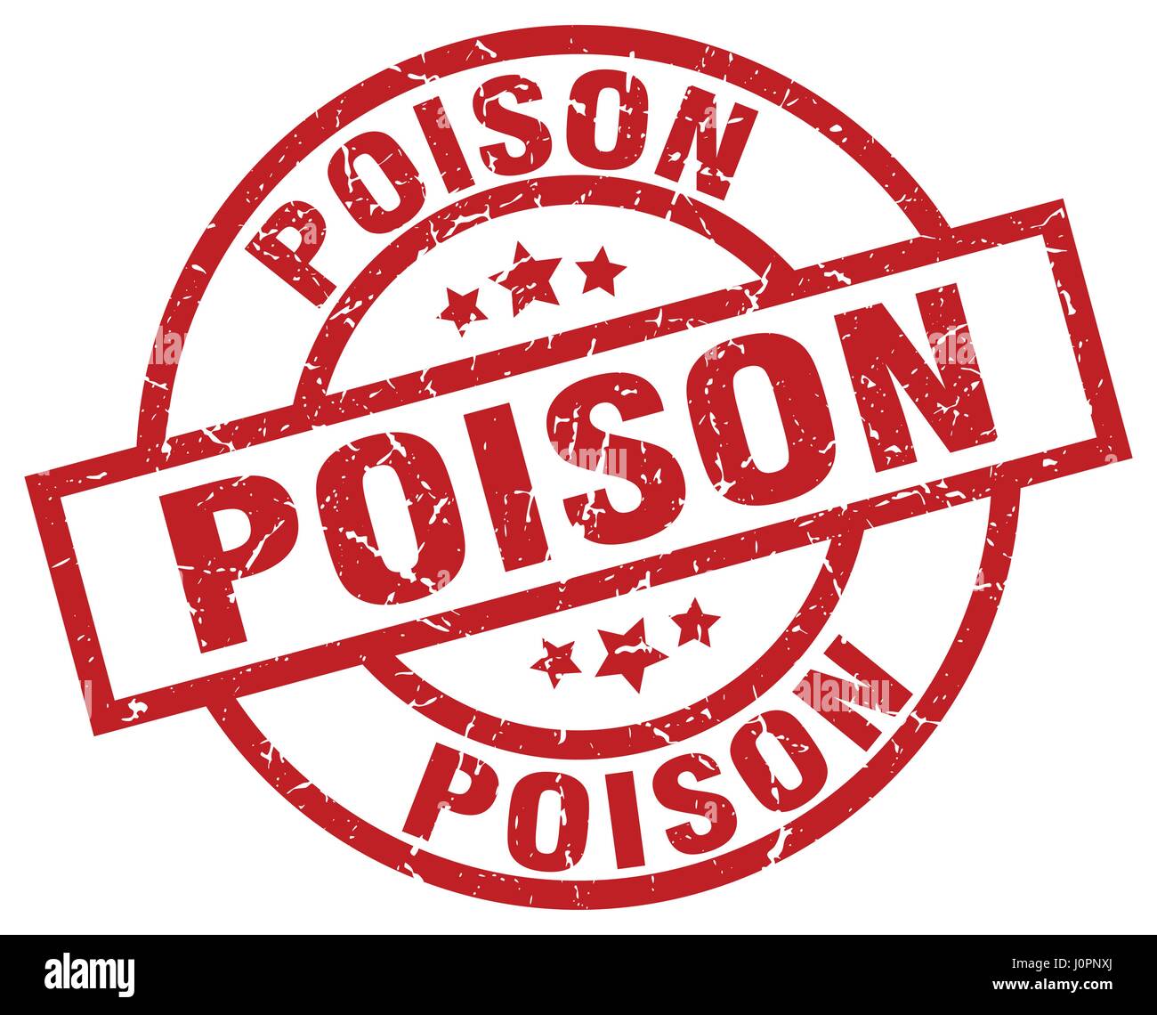 Poison stamp round grunge hi-res stock photography and images - Alamy