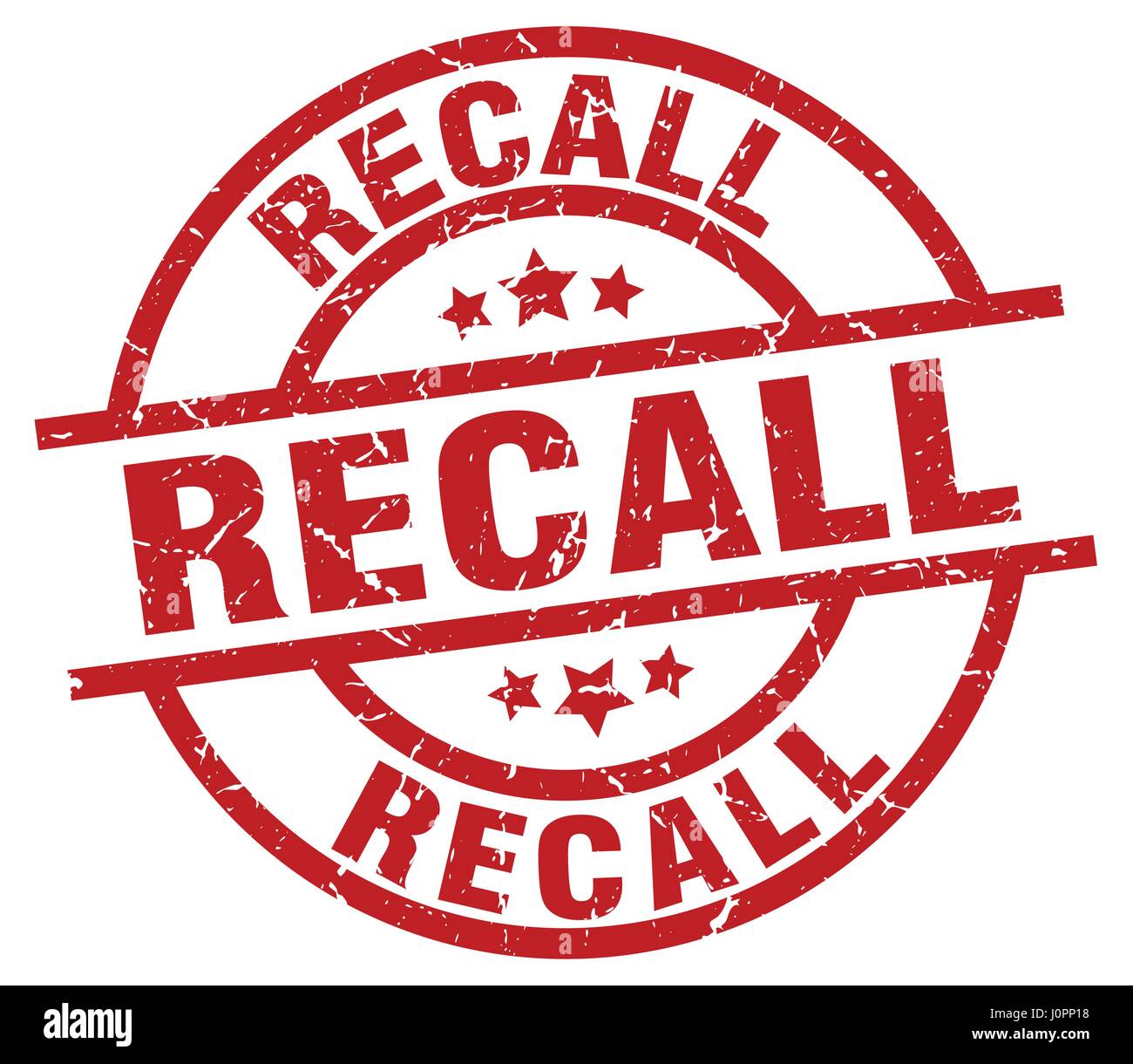 recall round red grunge stamp Stock Vector Image & Art - Alamy